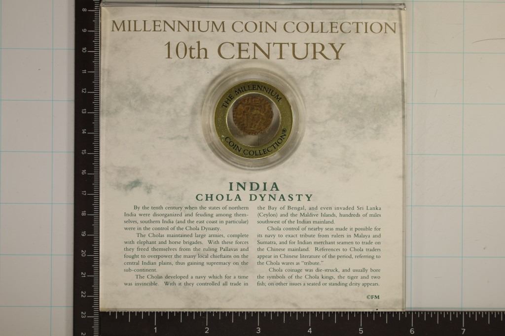MILLENIUM COIN COLLECTION 10TH CENTURY INDIA