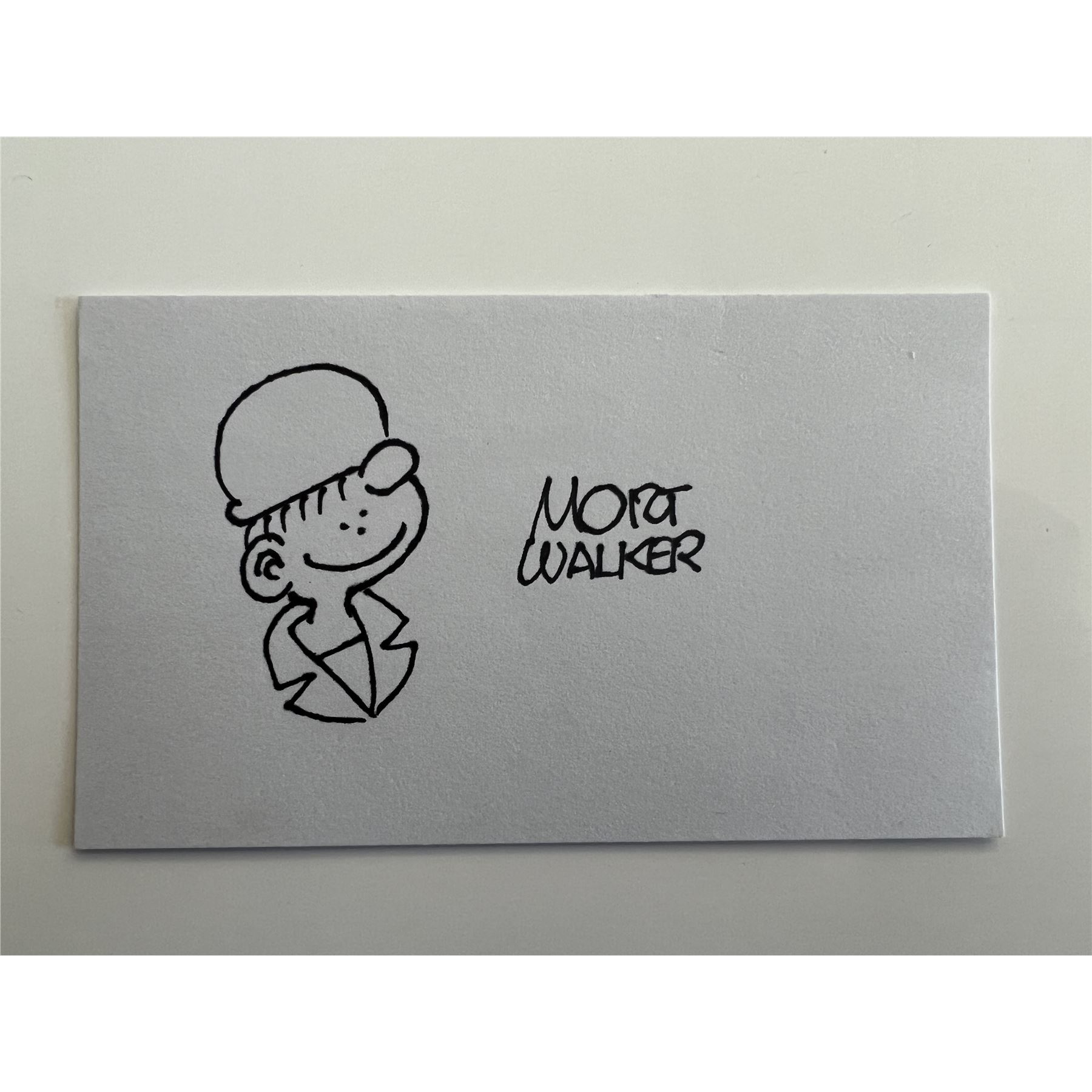 Beetle Bailey creator Mort Walker signed original drawing