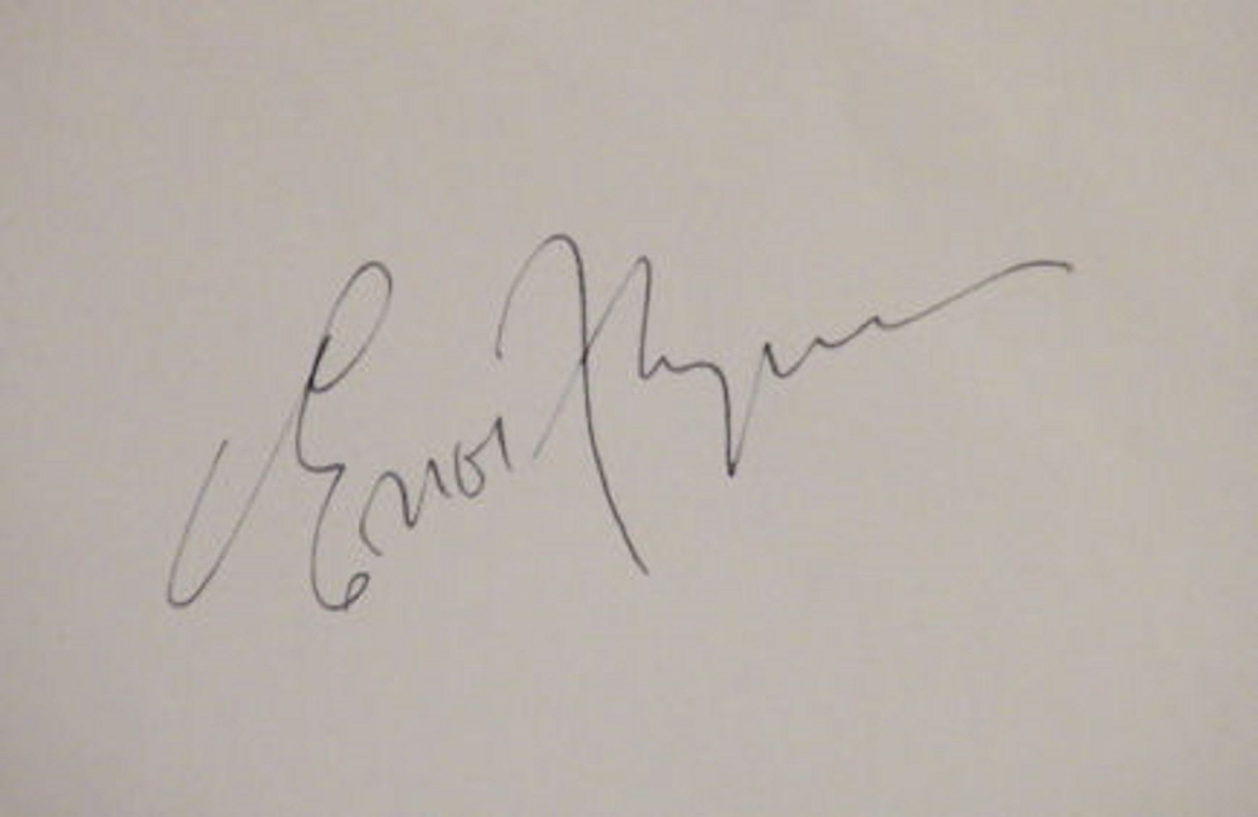 Errol Flynn signature slip