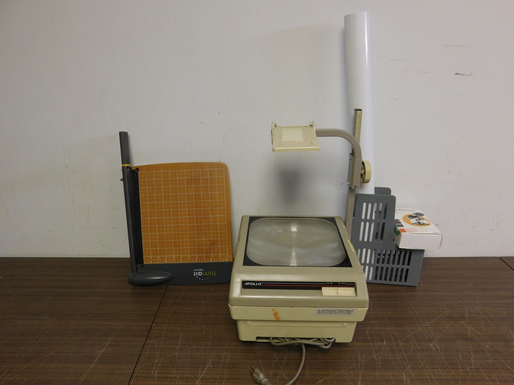 Overhead Projector, World Maps, Paper Cutter, Digital Microscope