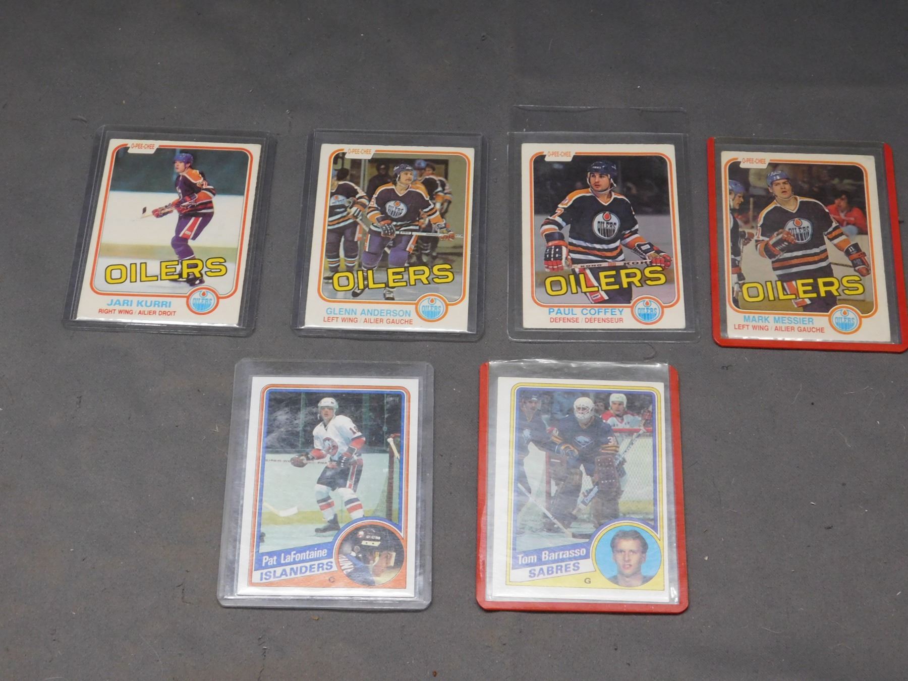Lot of 6 1981 & 1984 Rookie Cards (except mark messier), Paul Coffey ...