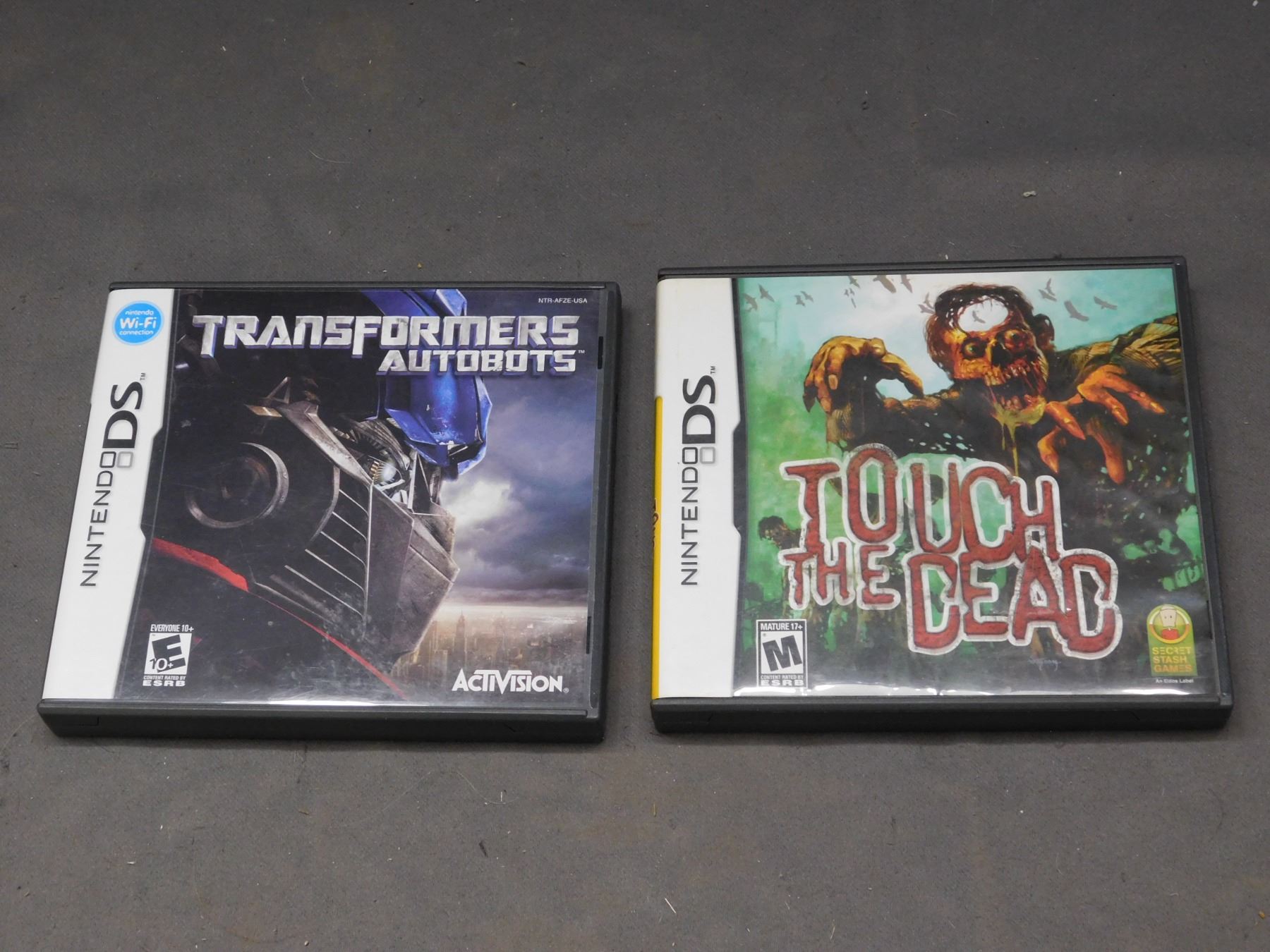 Lot of 2 Nintendo DS Games Transformers Autobots (complete) and Touch ...