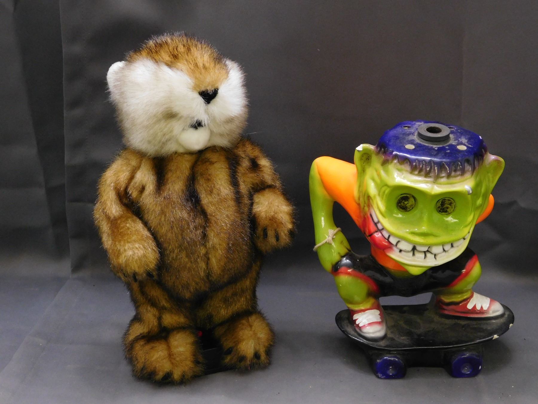 Monster Lama Lamp Base and Caddy Shack Gopher *as is*