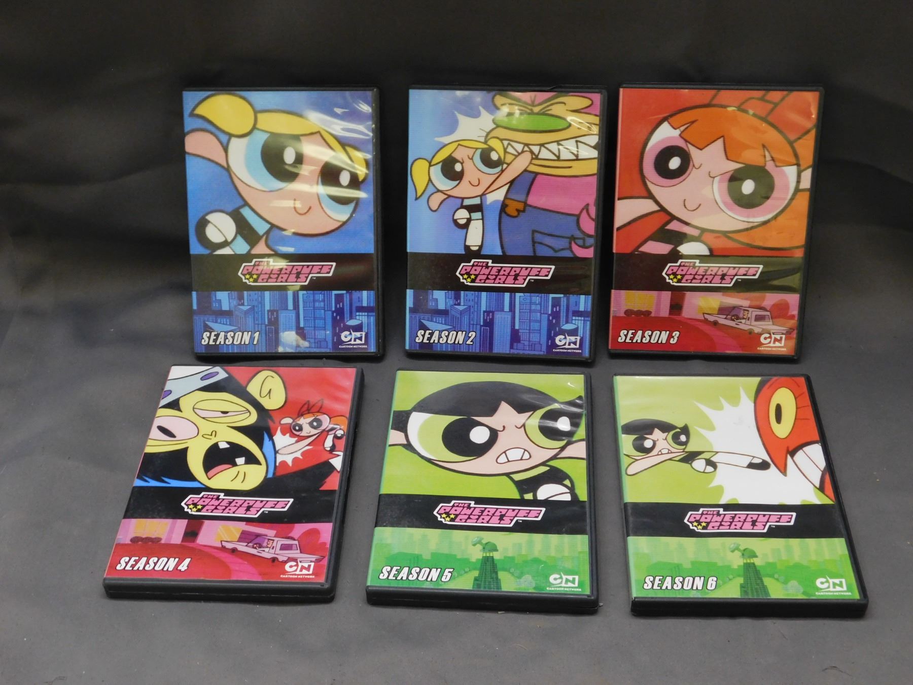 Lot of 6 Powerpuff Girls DVDs TV Series Cartoon Network DVD Season 1-6