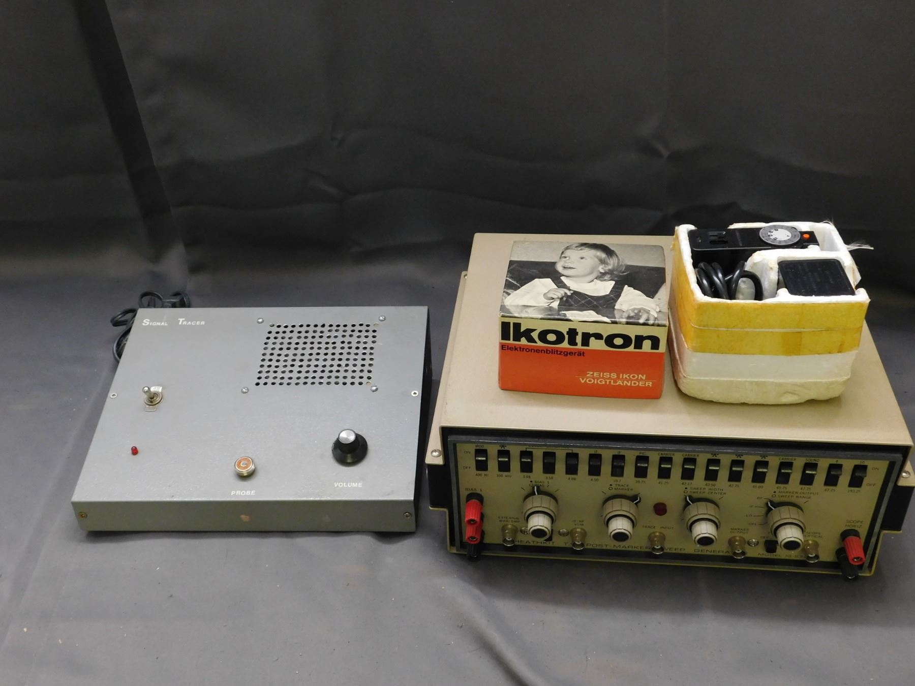 Lot of 3 Heathkit TV Post-Marker Sweep Generator IG-57A, Signal Tracer ...