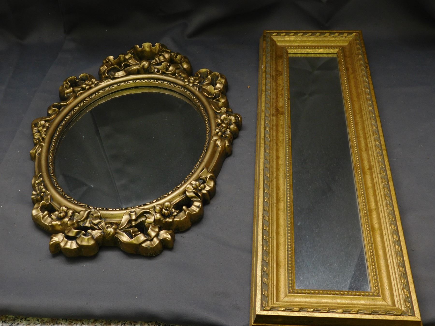 Plaster Wall Mirror *damage* & Rectangular Wall Mirror Horizontal or ...