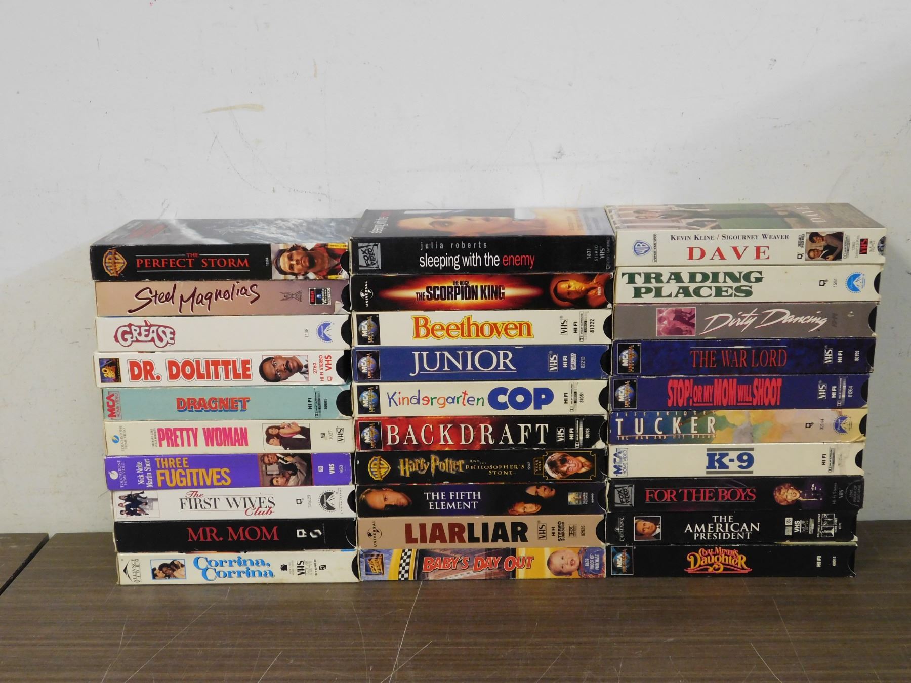 Lot of 30 VHS Tapes Assorted Genres