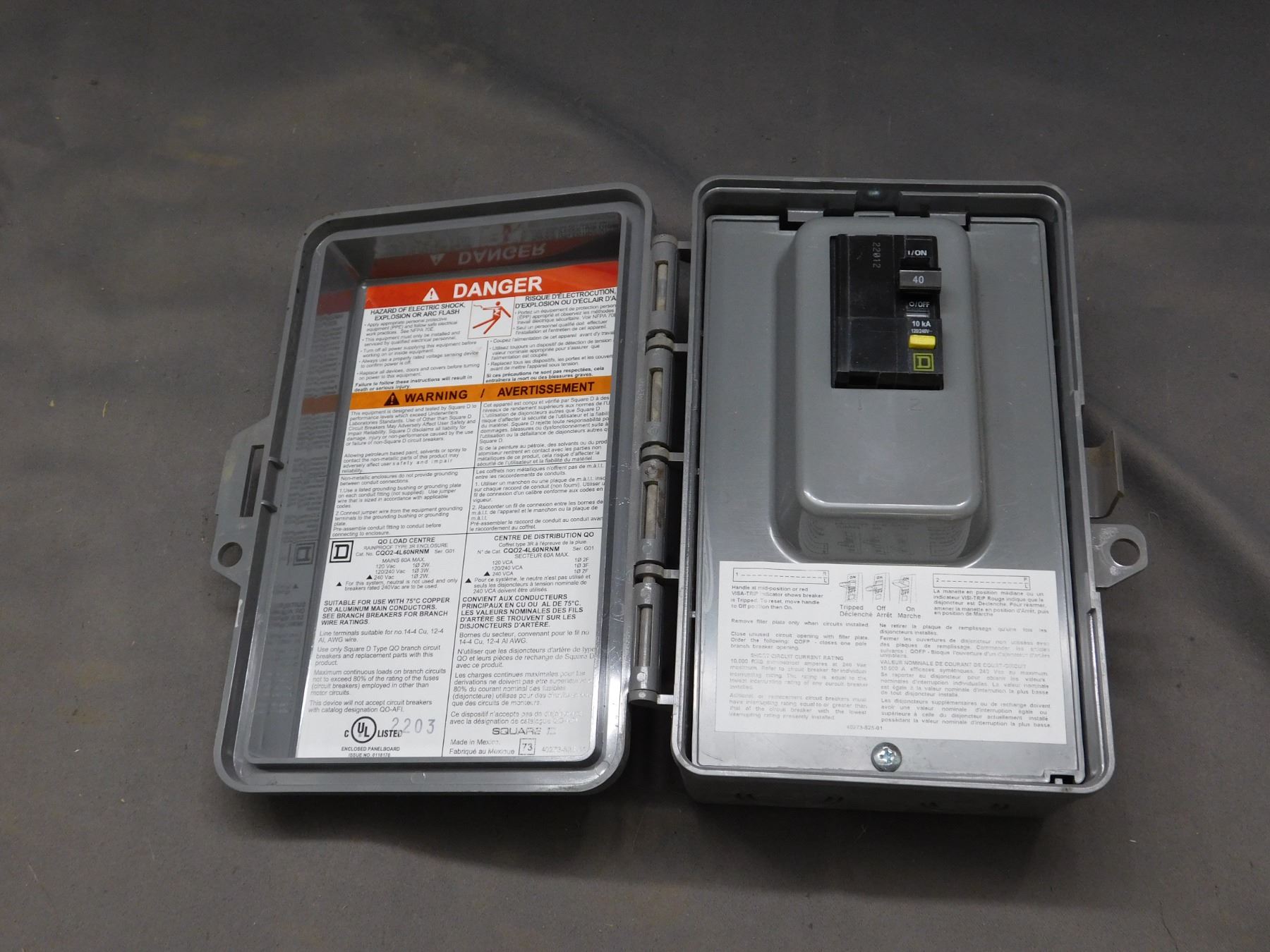 Square D 50 Amp Hot Tub Pool Spa Pack Breaker New Old Stock