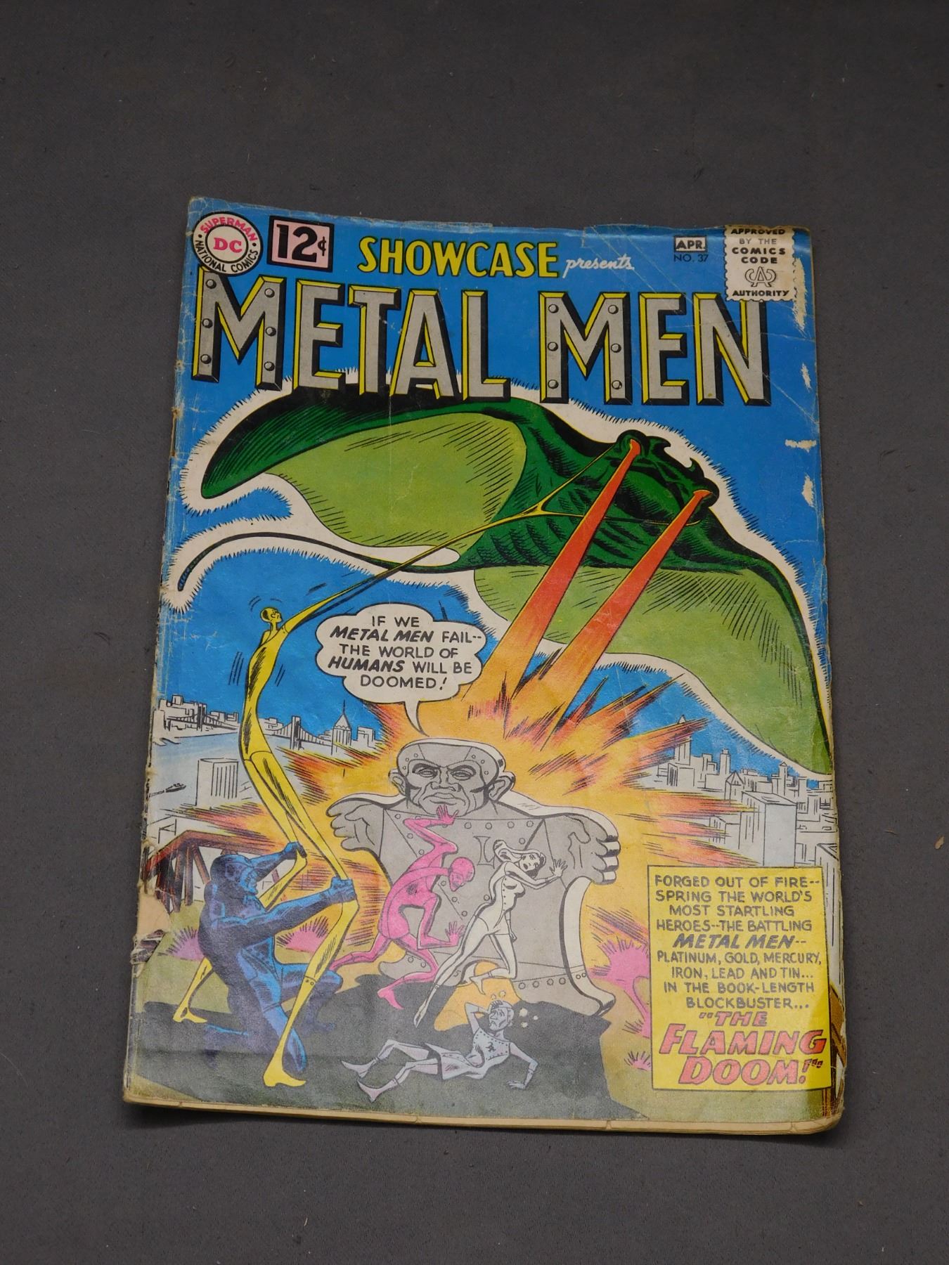 Vintage 12c DC Comic Showcase #37 First Appearance of Metal Men