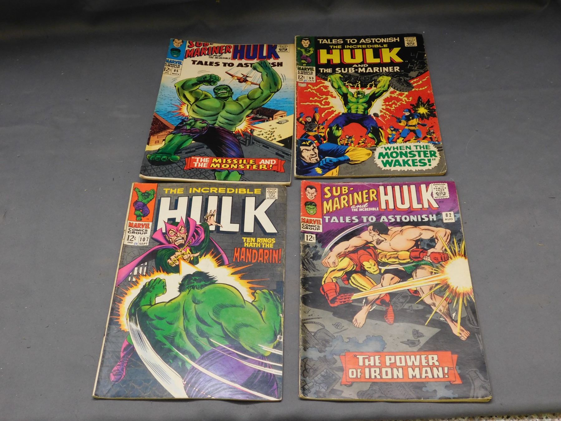 Lot of 4 Vintage 12c Comics Tales to Astonish #82, #85, #99 and ...