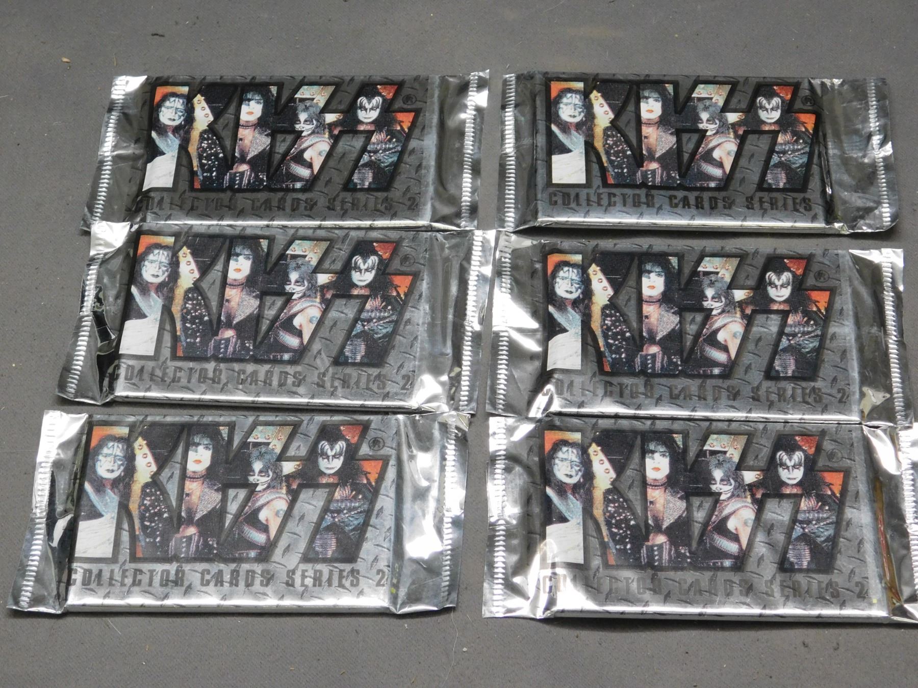 Lot of 6 KISS Packs of Collector Cards Series