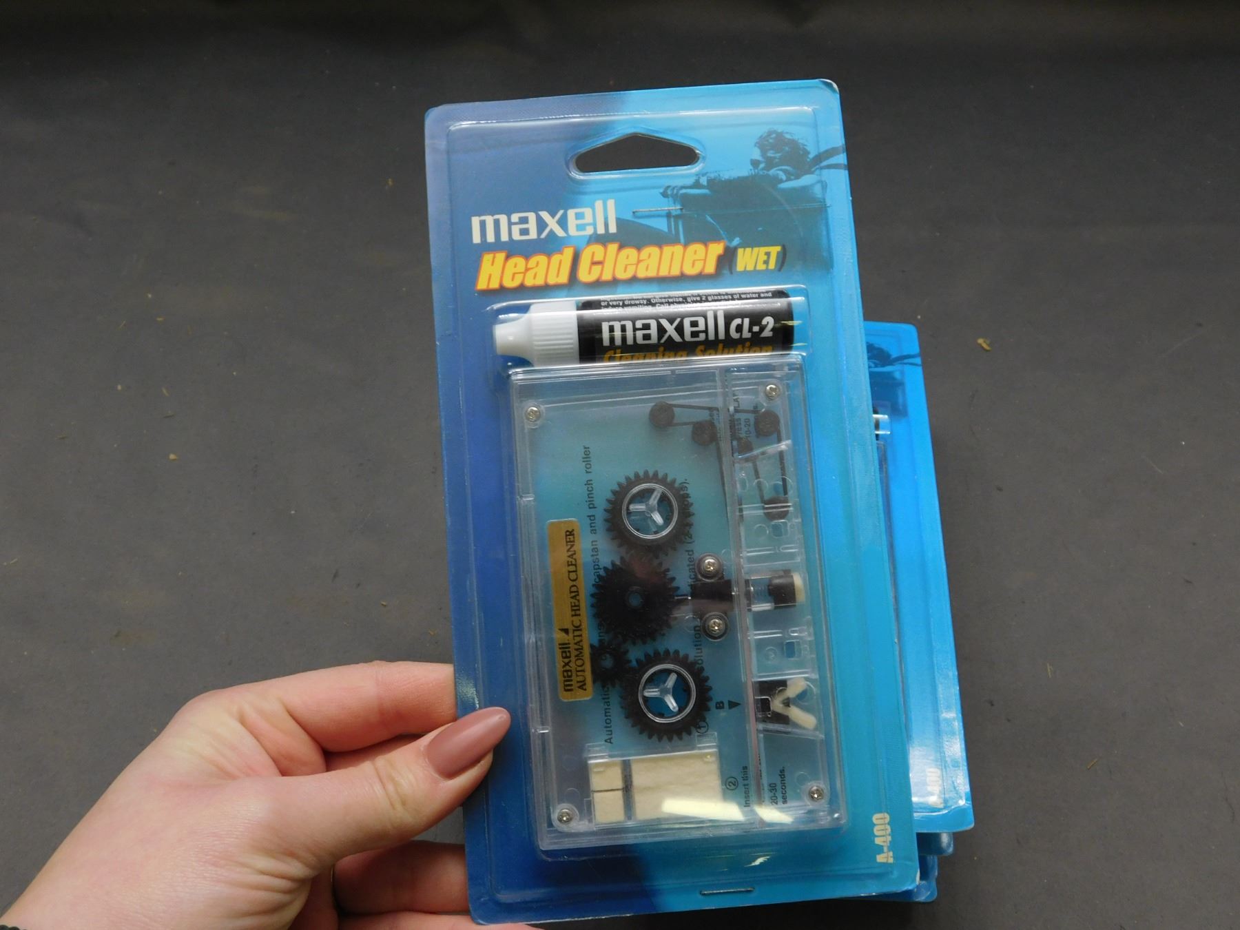 5 NEW Maxell Cassette Player Head Cleaner Packs NOS