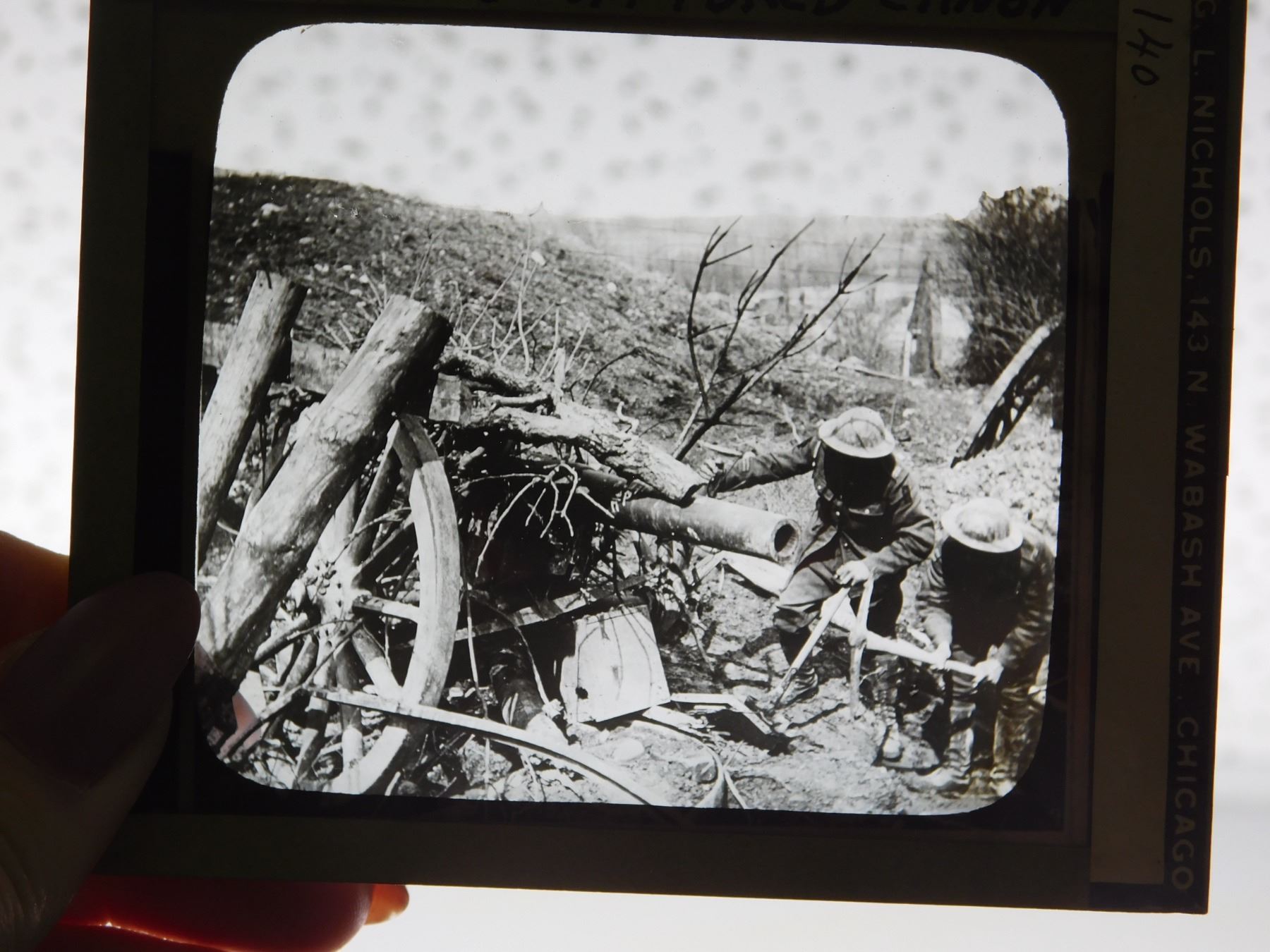 10 WWI WW1 Soldiers In Action Real Photo Glass Slides