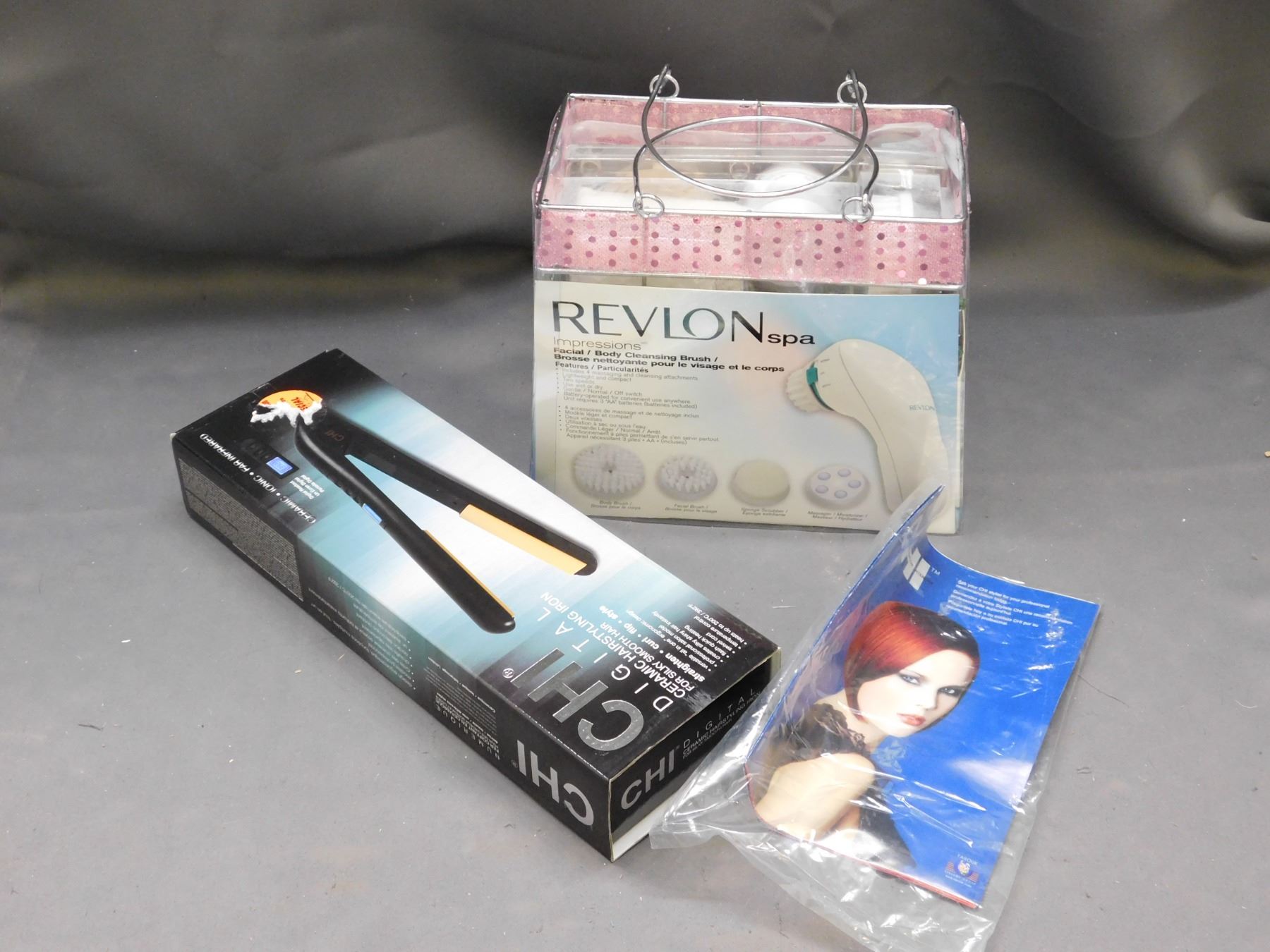 Revlon Spa Impressions Bath and Shower Set and CHI Digital Ceramic Flat ...