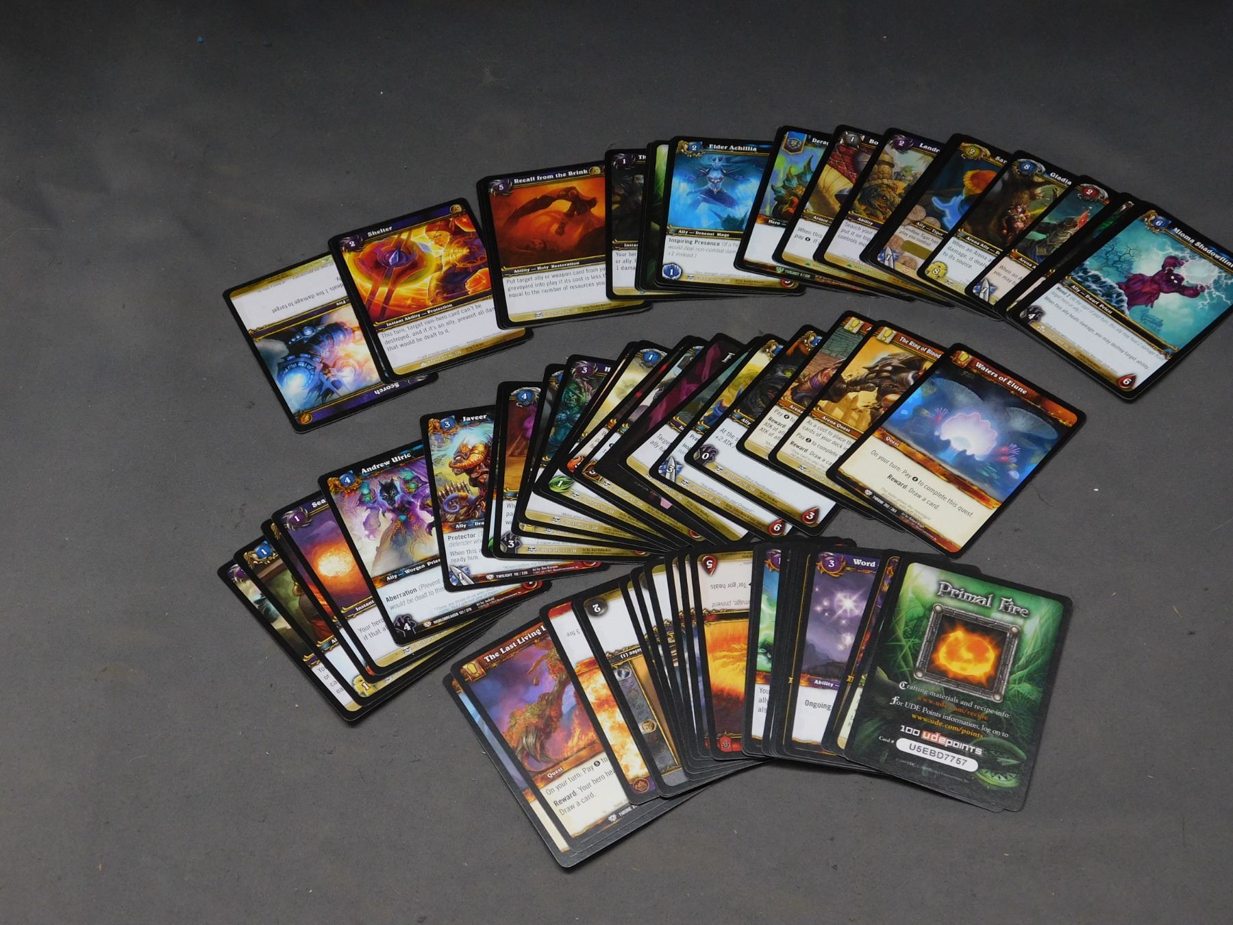 approx 50 World of Warcraft Cards