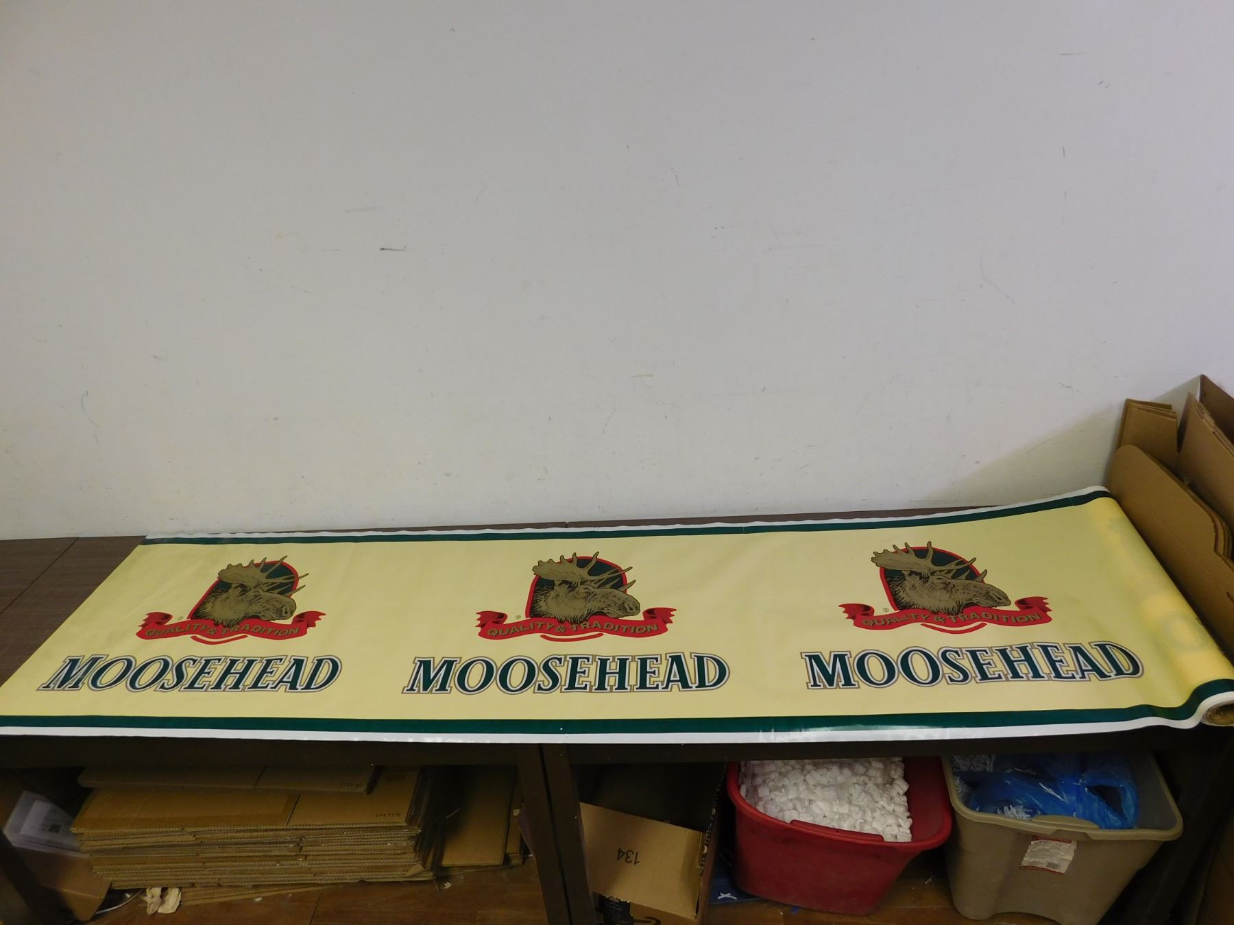 Molson Canadian Vinyl Plastic Roll, Signage, Advertising, Display