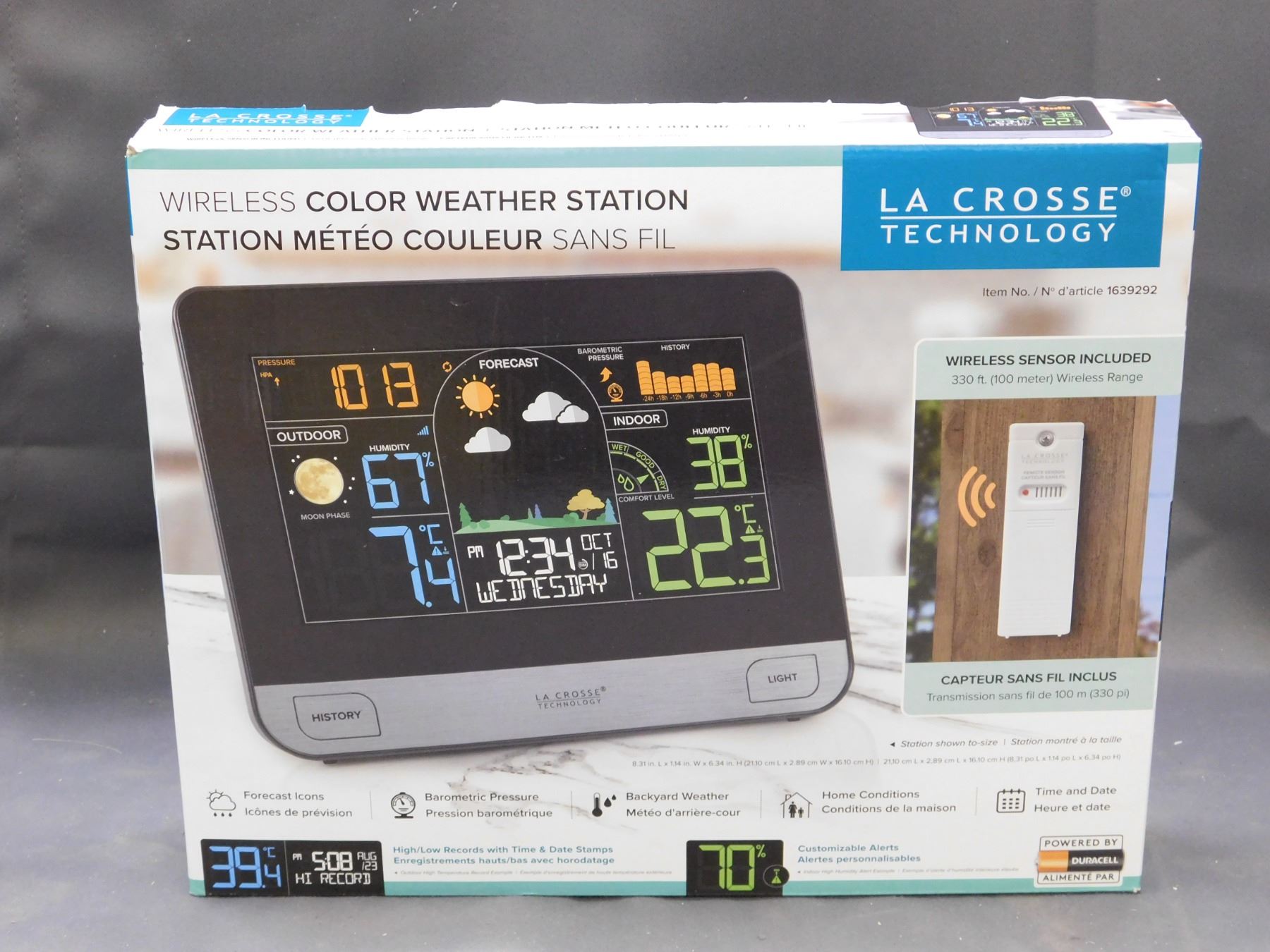 Wireless Color Weather Station La Crosse Technology New/Return
