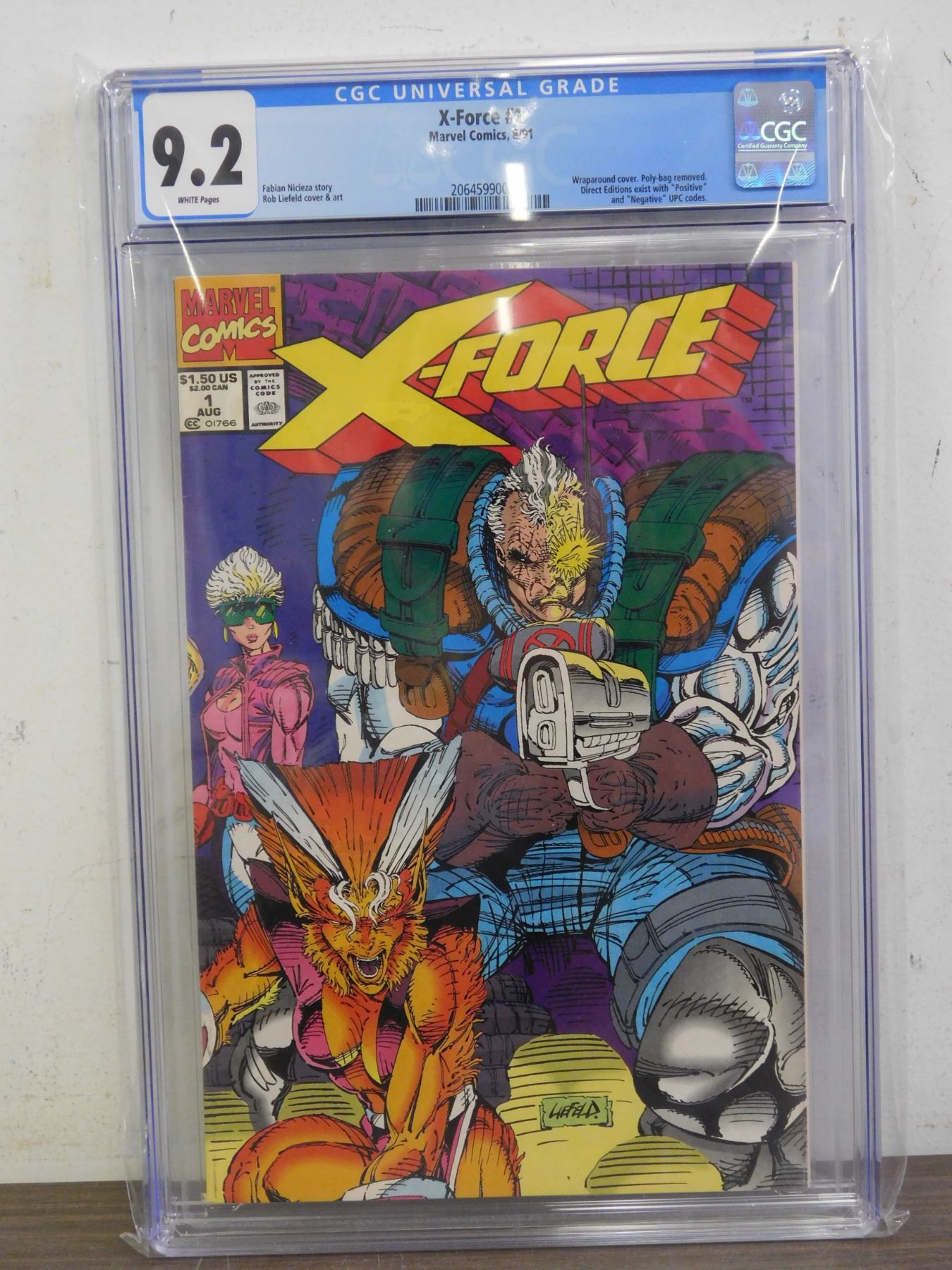 9.2 CGC Universal Grade X-Force #1 Marvel Comics 8/91