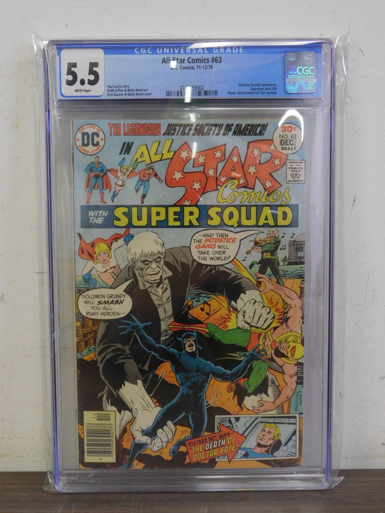 5.5 CGC Universal Grade All-Star Comics #63 DC Comics 11-12/76
