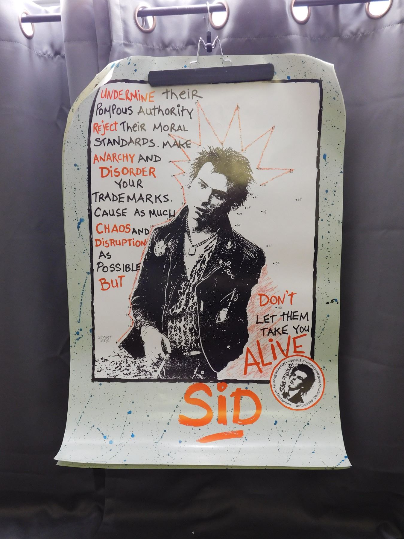 Lot of 2 Sid Vicious Wall Posters 2ft x 3ft