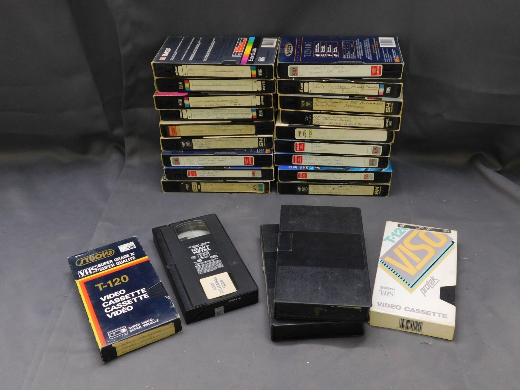 Lot of 23 Recorded VHS Tapes