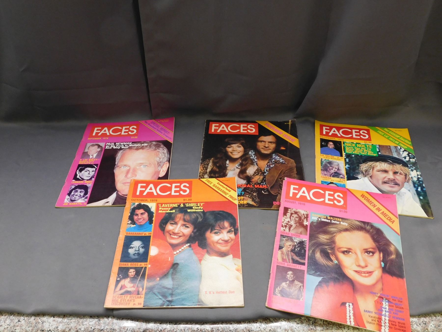 Lot of 5 1975-76 Faces Magazines