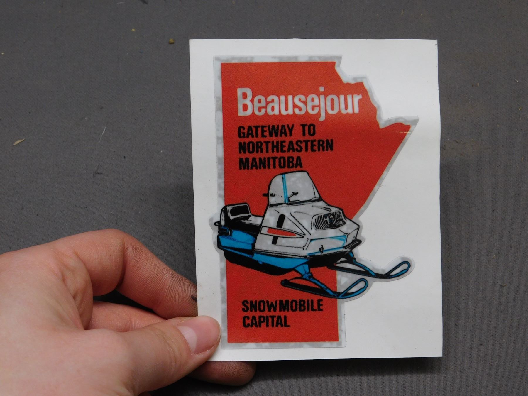 Beausejour Gateway to Northeastern Manitoba Snowmobile Capital Decal