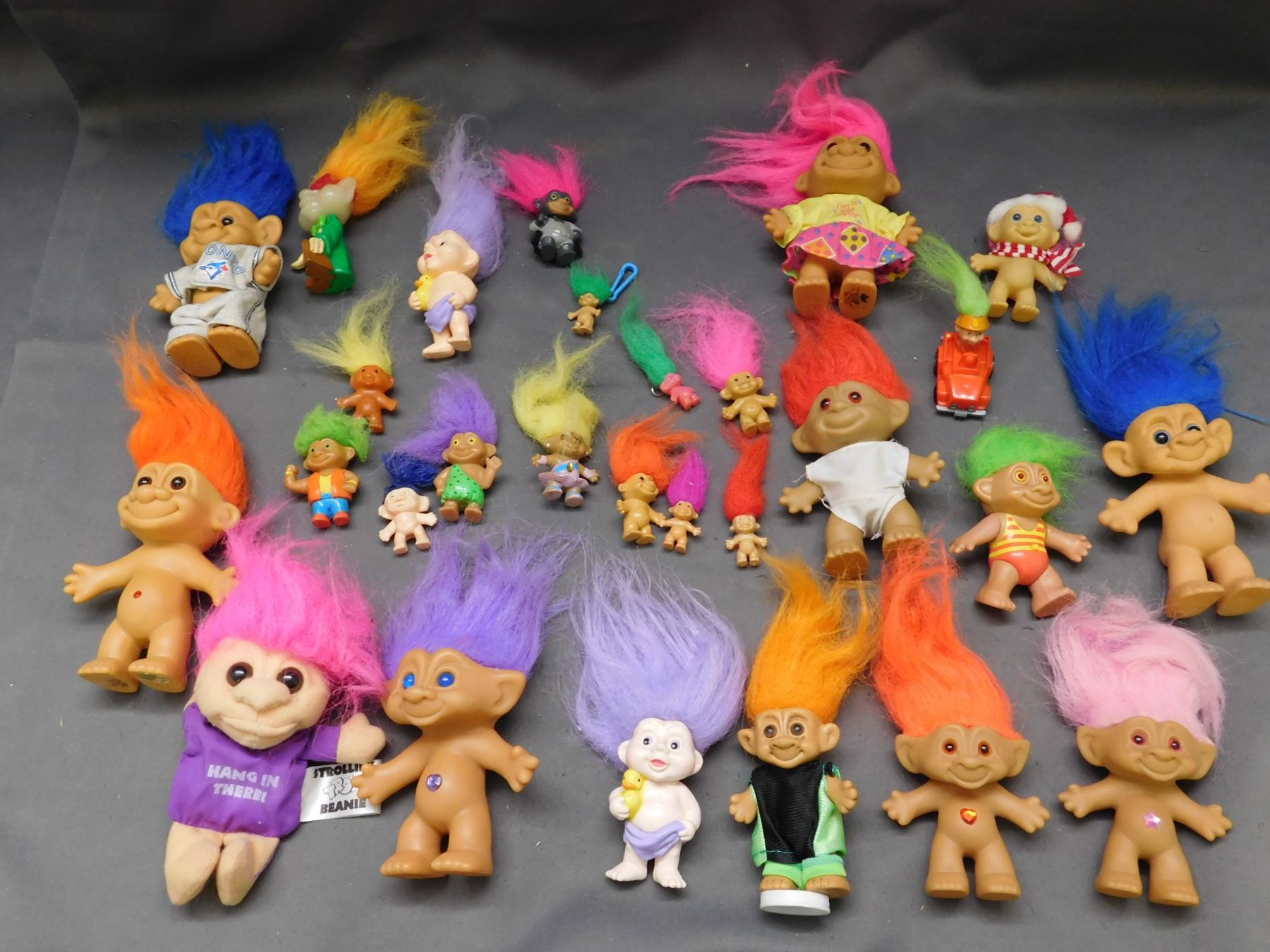 Lot of Assorted Trolls Assorted Styles, Sizes, Vintage