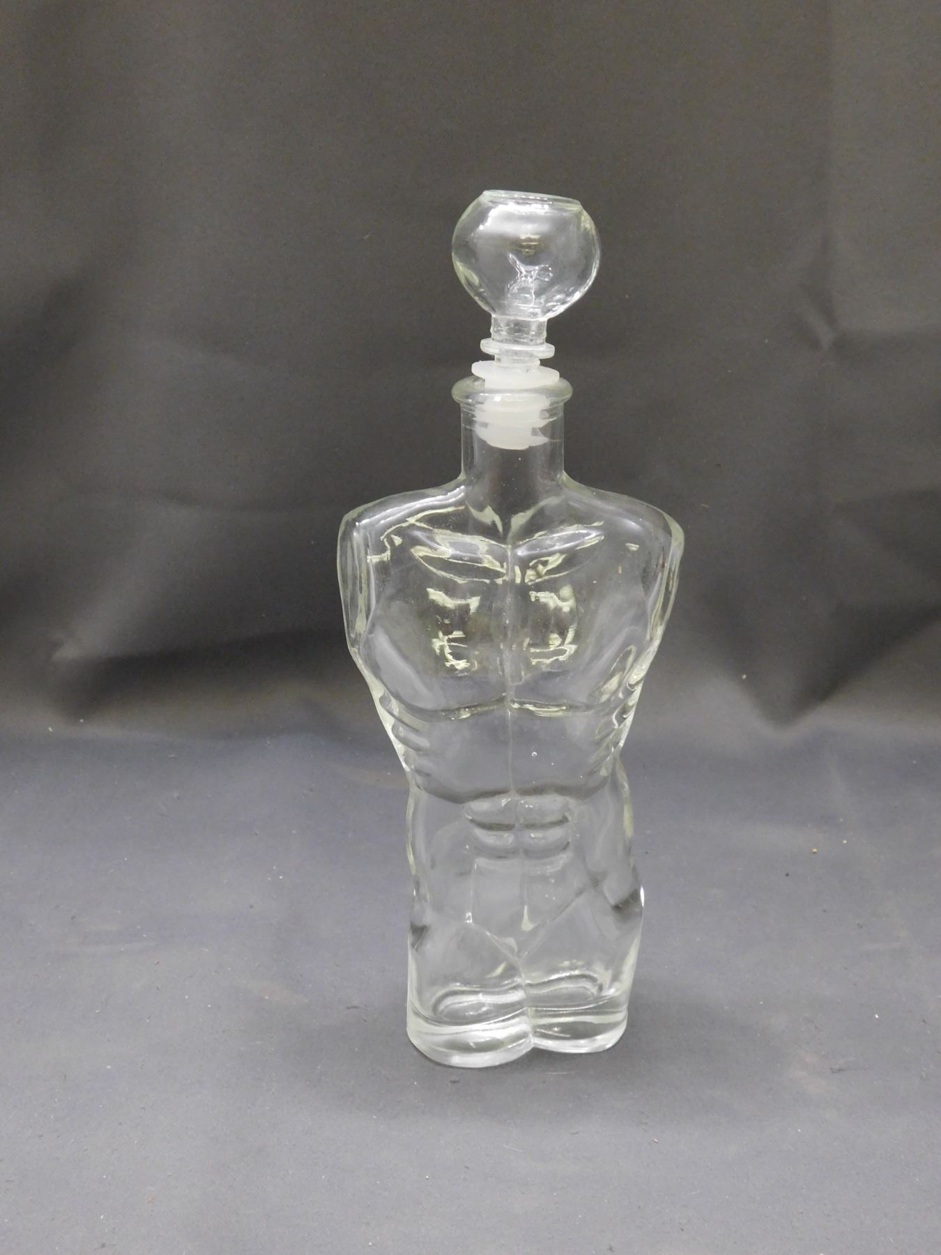 Lutex Glass Male Torso Decanter