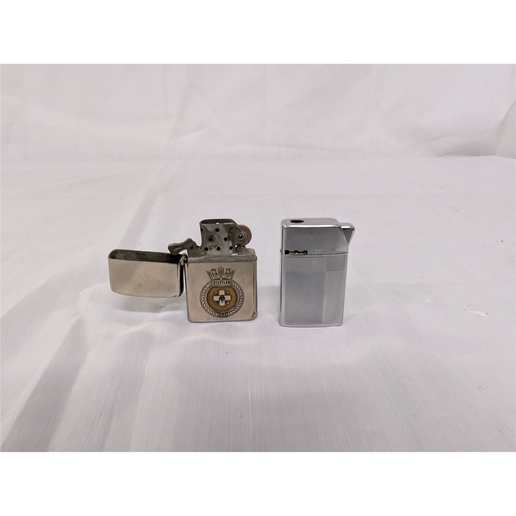 Lot of 2 Lighters HMCS STETTLER Zippo Lighter and Bentley Butane