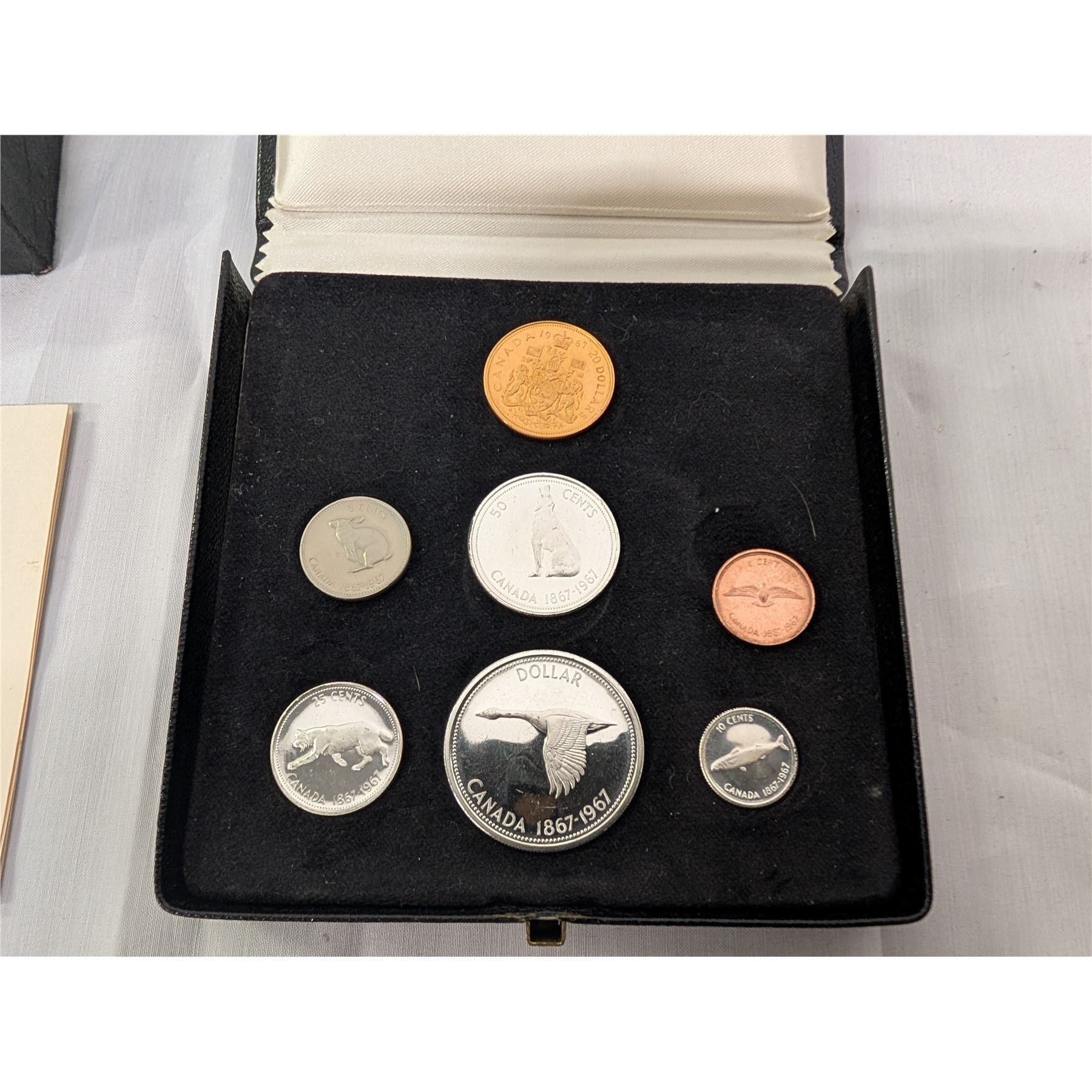 1967 Canada Centennial 7 Pc Proof Set Silver and $20 Gold