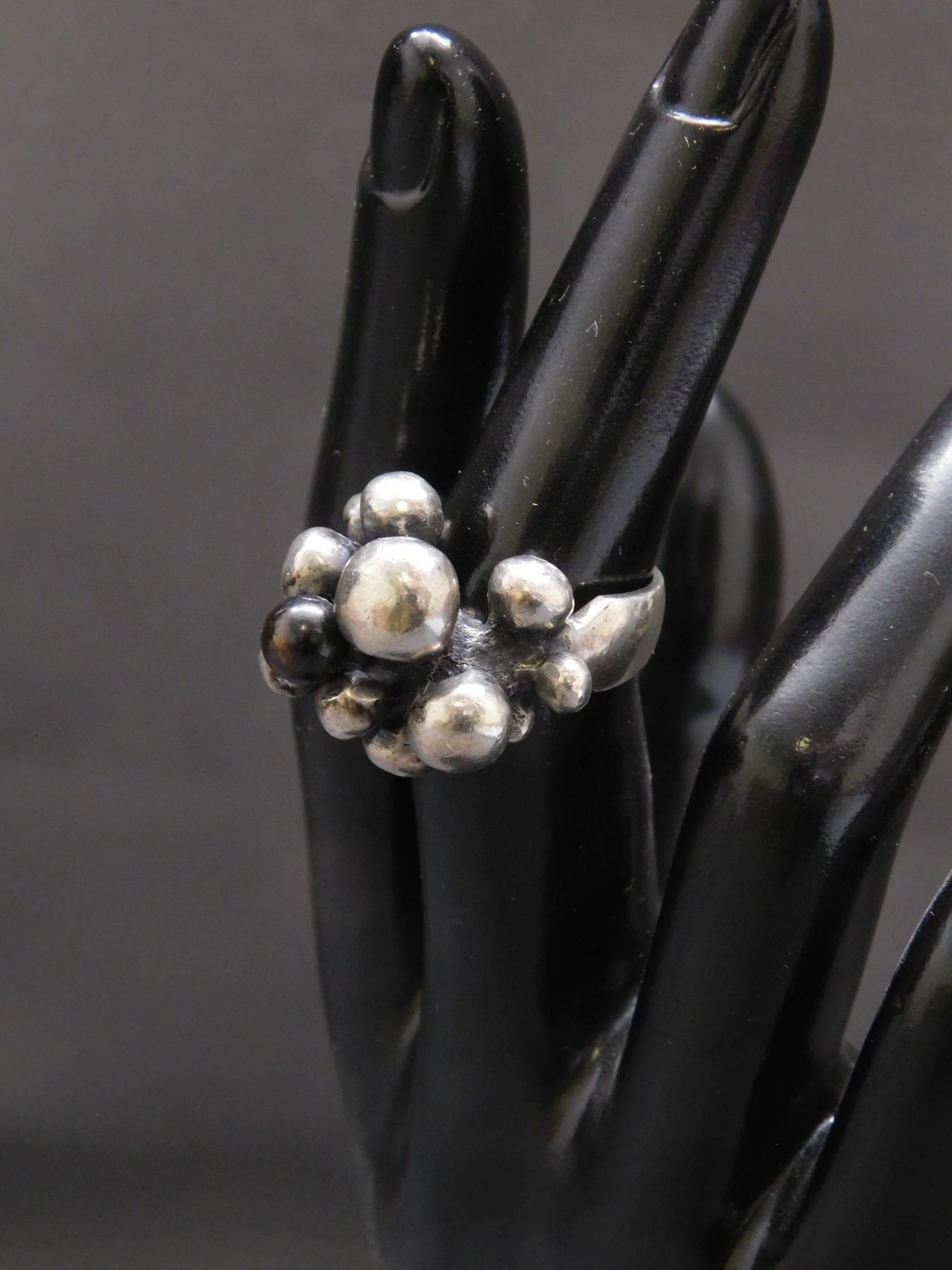 Opus Sterling Silver Designer Ring Size 6.5 approx 19 grams