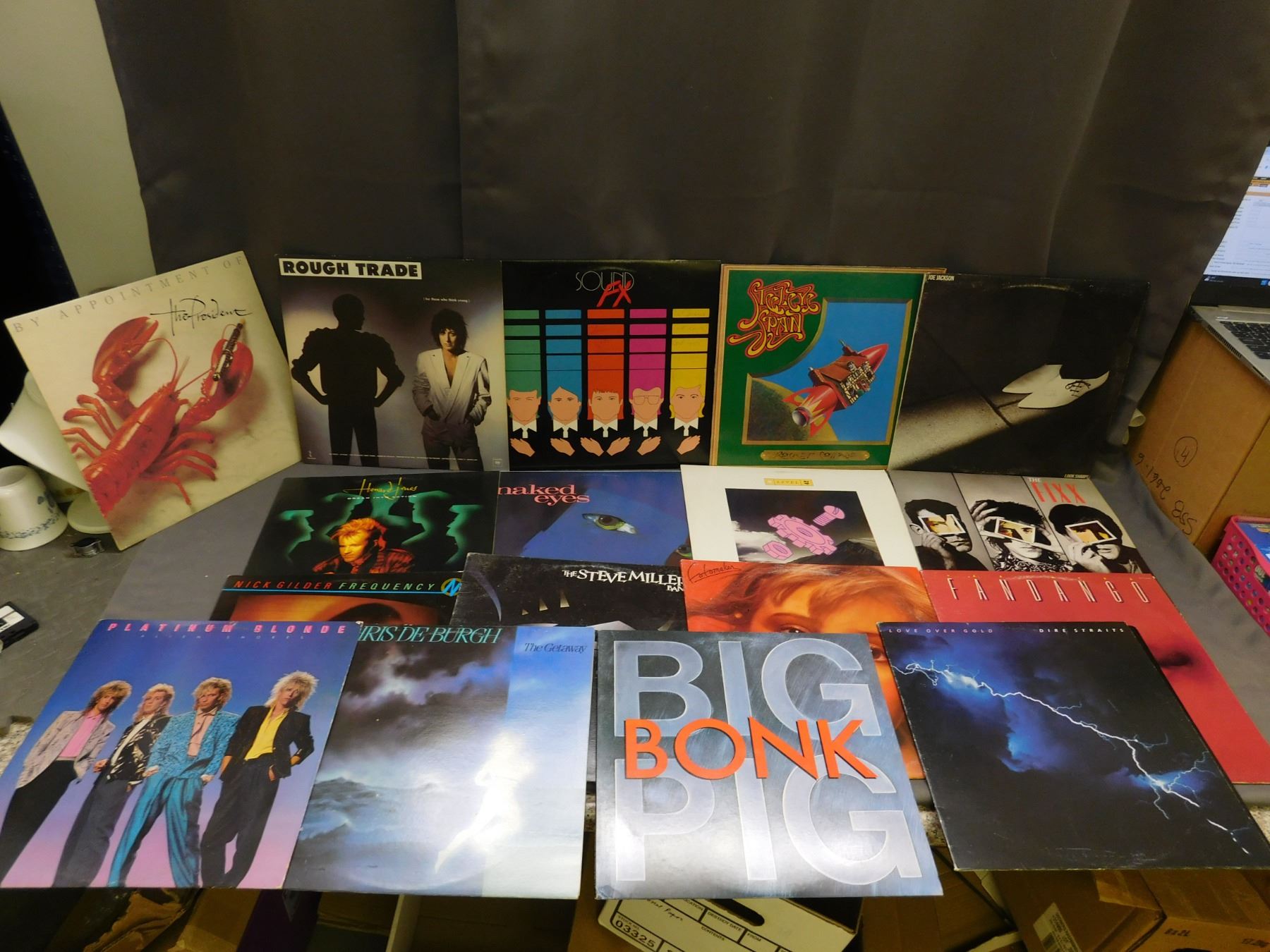 Lot of 17 Vinyl Records LPs Sound FX (signed) Platinum Blonde, The Fixx ...