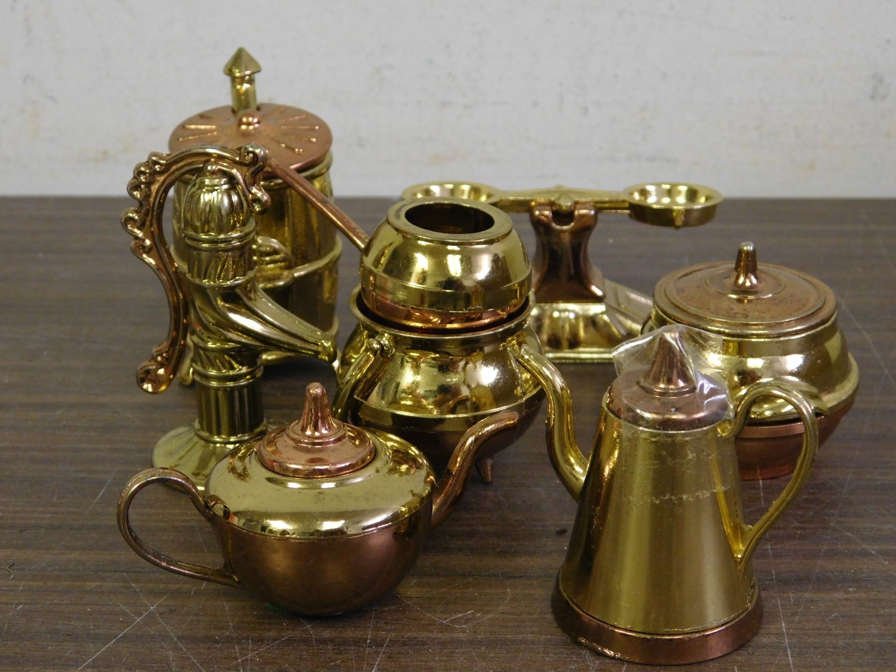 Lot of Brass and Rose Gold Tone Miniatures