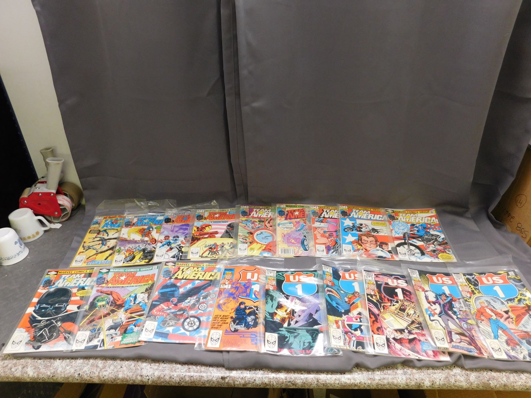 Lot of Team America #1-12 Vintage Comics, US1 #1-6