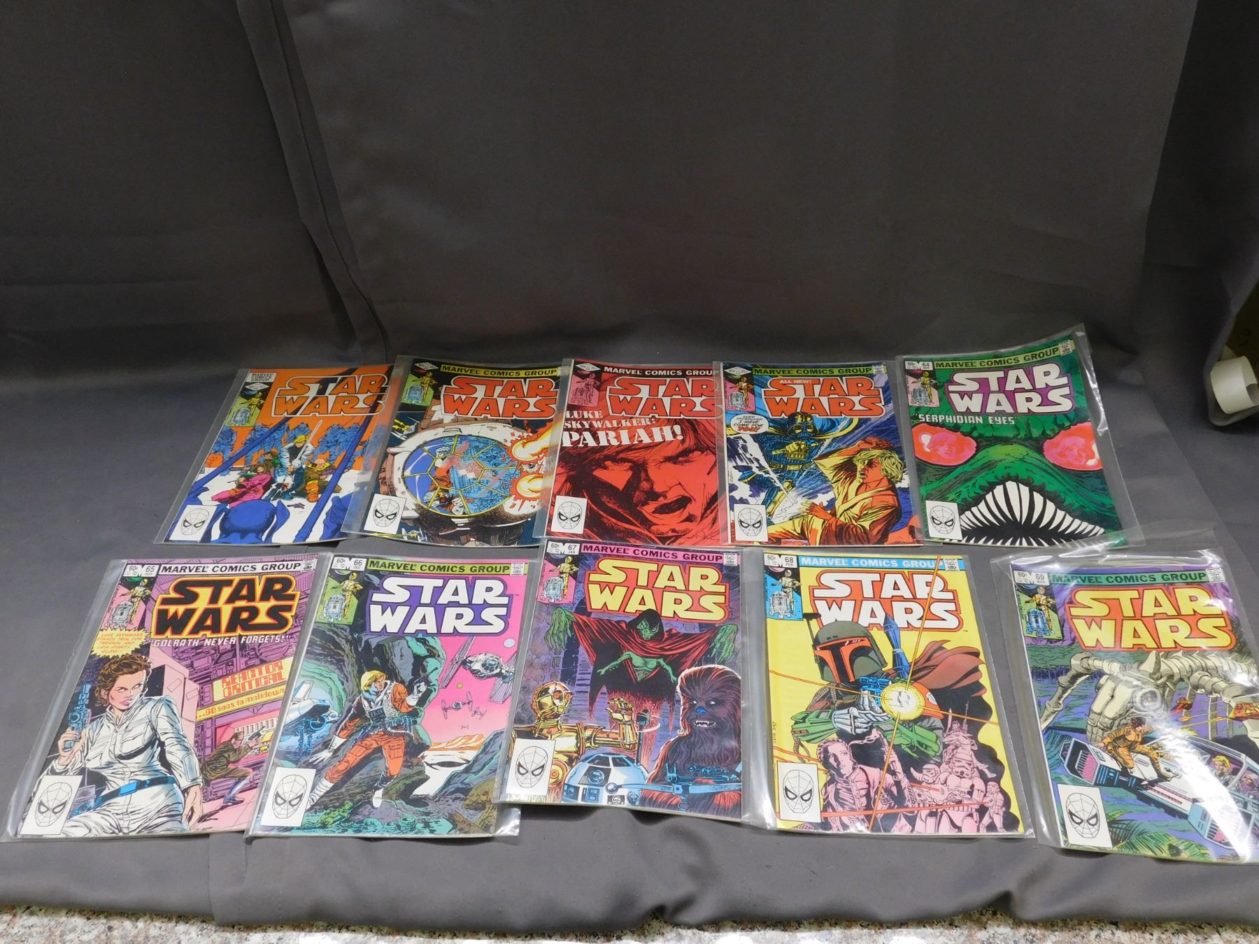Lot of Marvel Star Wars Vintage Comic Books #60-69