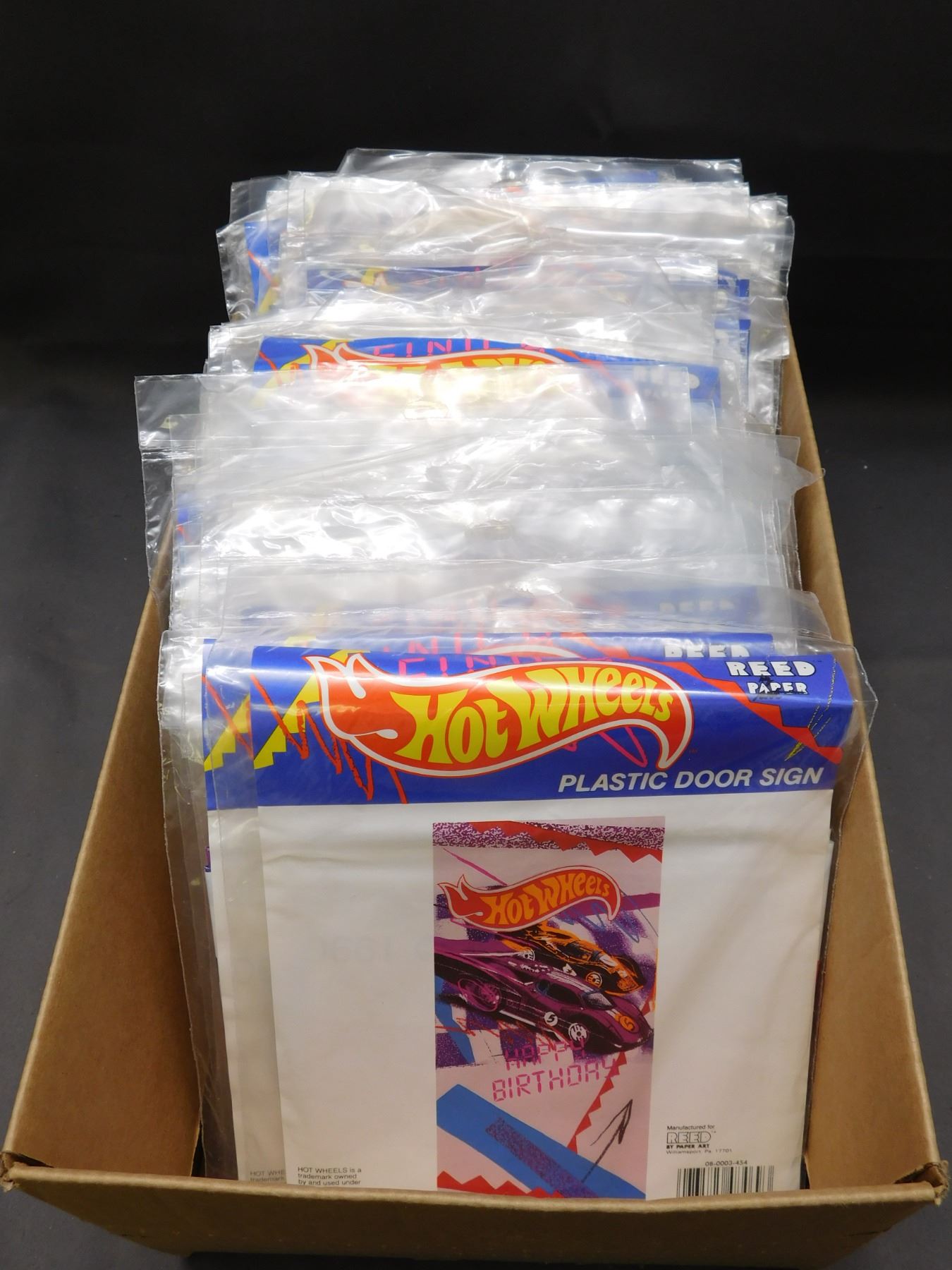 Lot of 98 NOS Hot Wheels Plastic Door Sign 47" x 24"