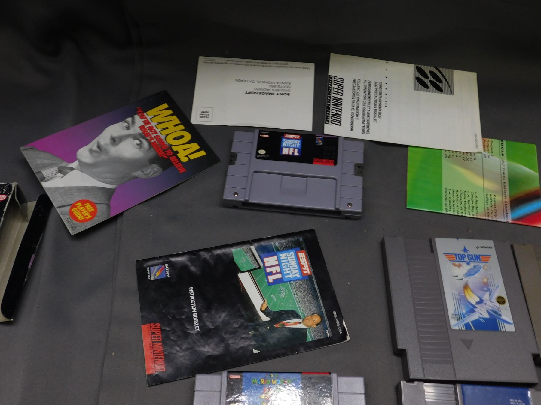 Lot of SNES & NES Nintendo Games TMNT Turtles, Mario Bros, Super Mario ...