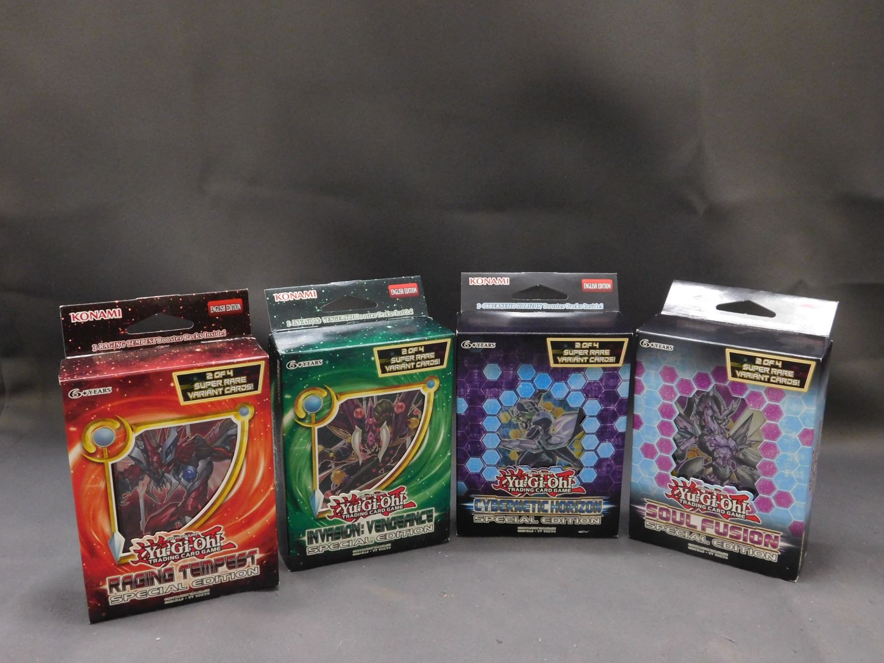 Lot of 4 Yu-Gi-Oh TCG CCG Special Edition Booster Pack Bundles Boxes ...
