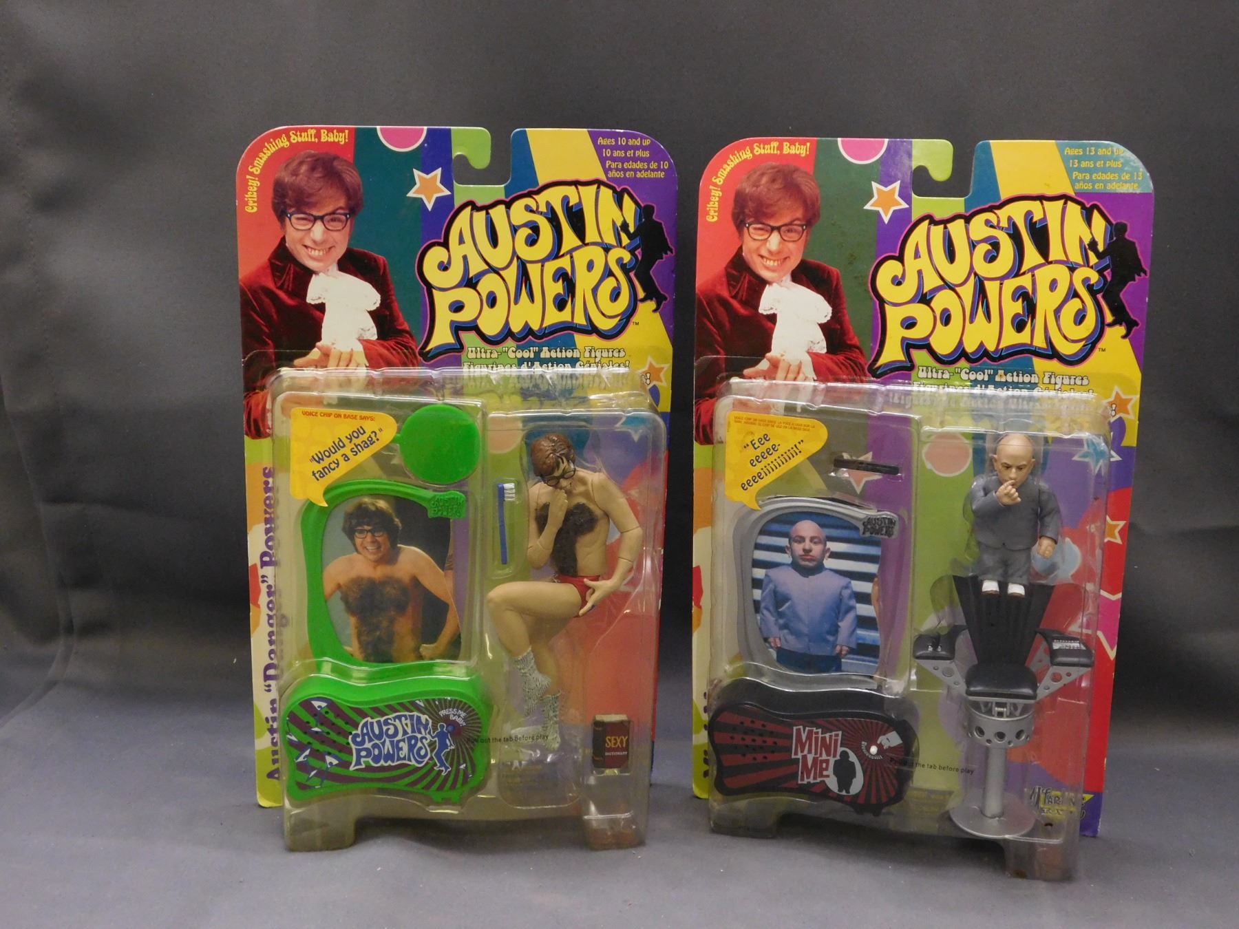 Lot of 2 Austin Powers McFarlane Figures Mini Me and Austin Powers