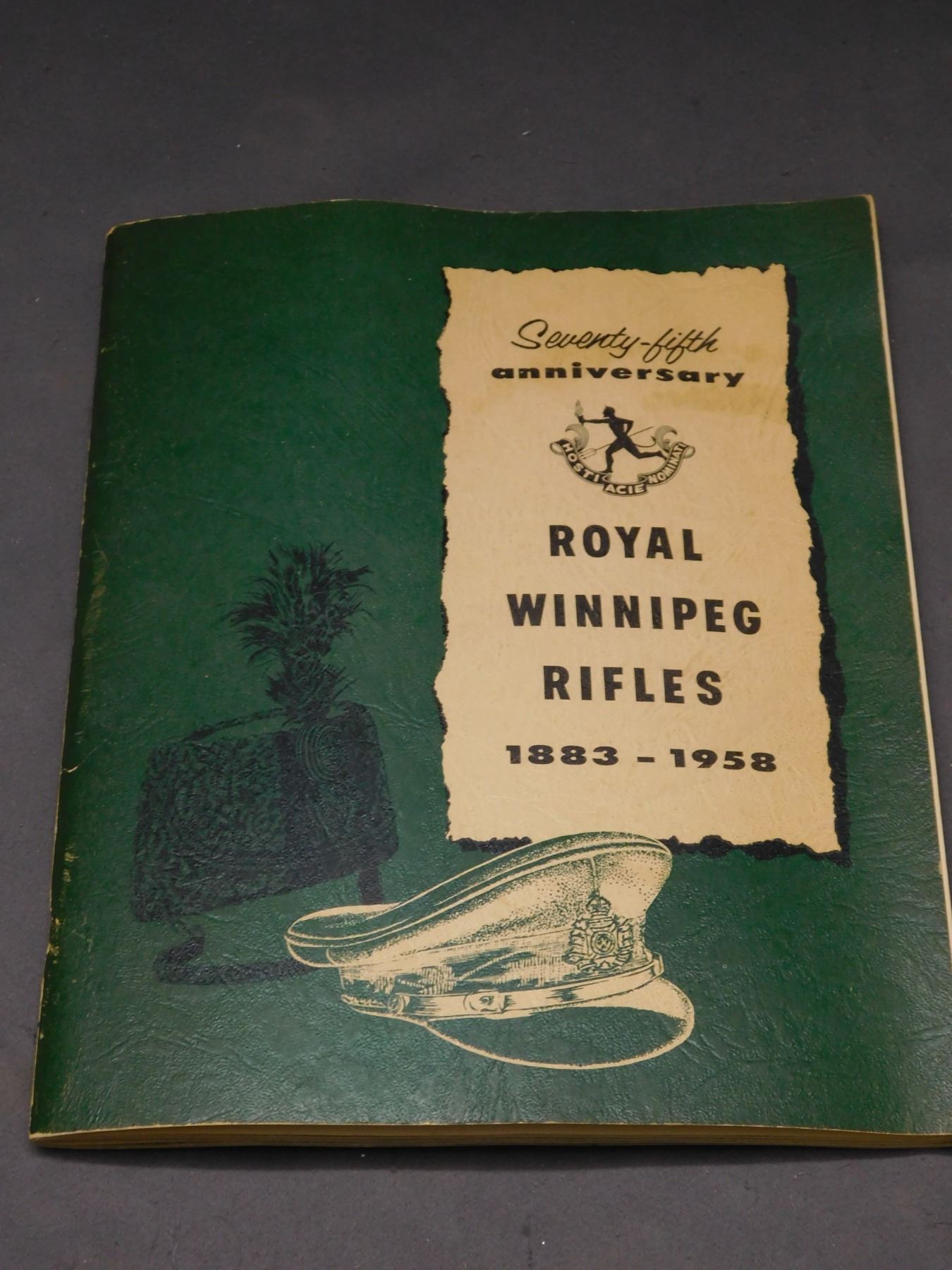 Seventy-fifth Anniversary Royal Winnipeg Rifles 1883-1958 Book