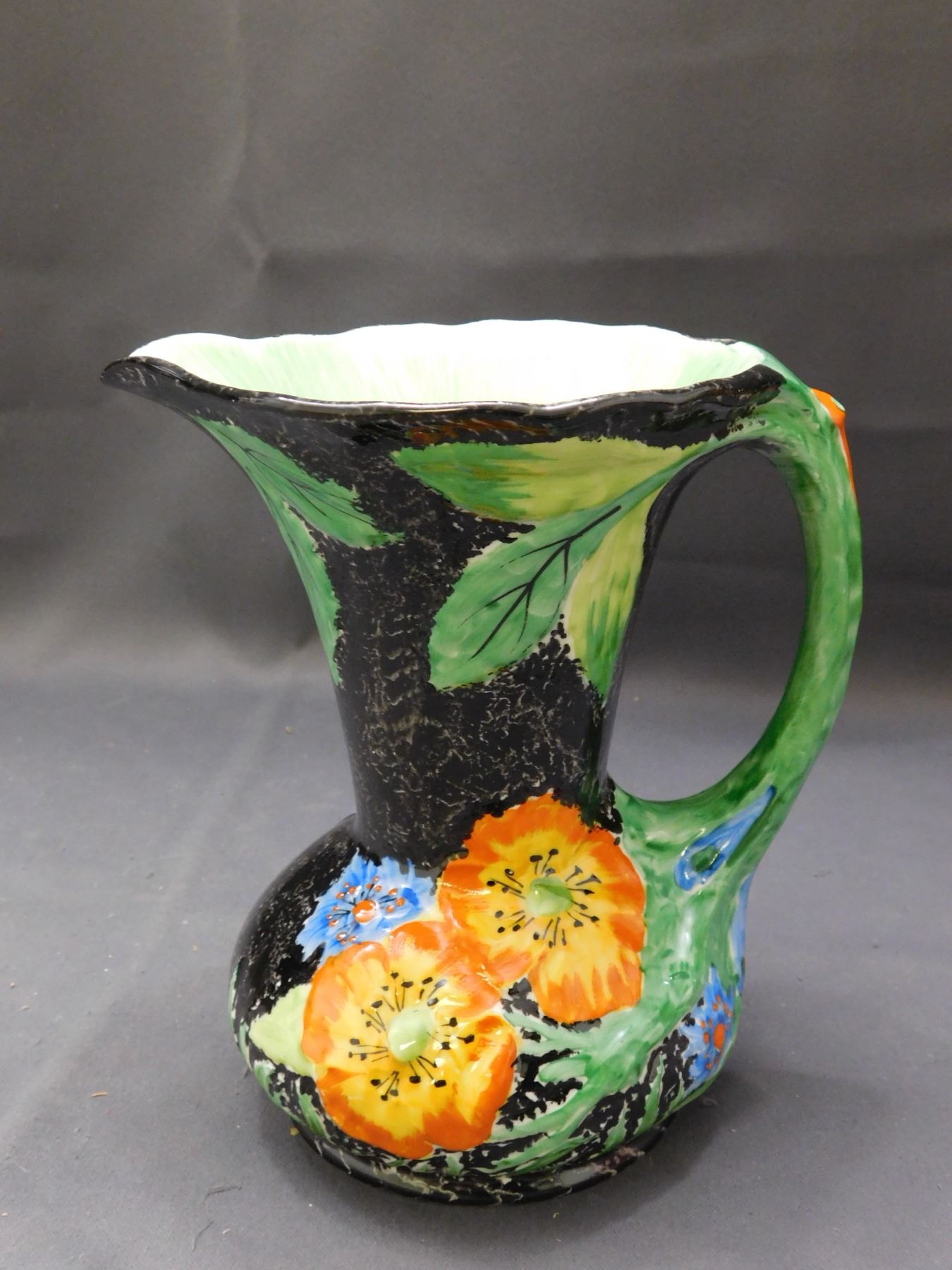 J.Kent Made in Great Britain Floral Pitcher Ceramic Pottery