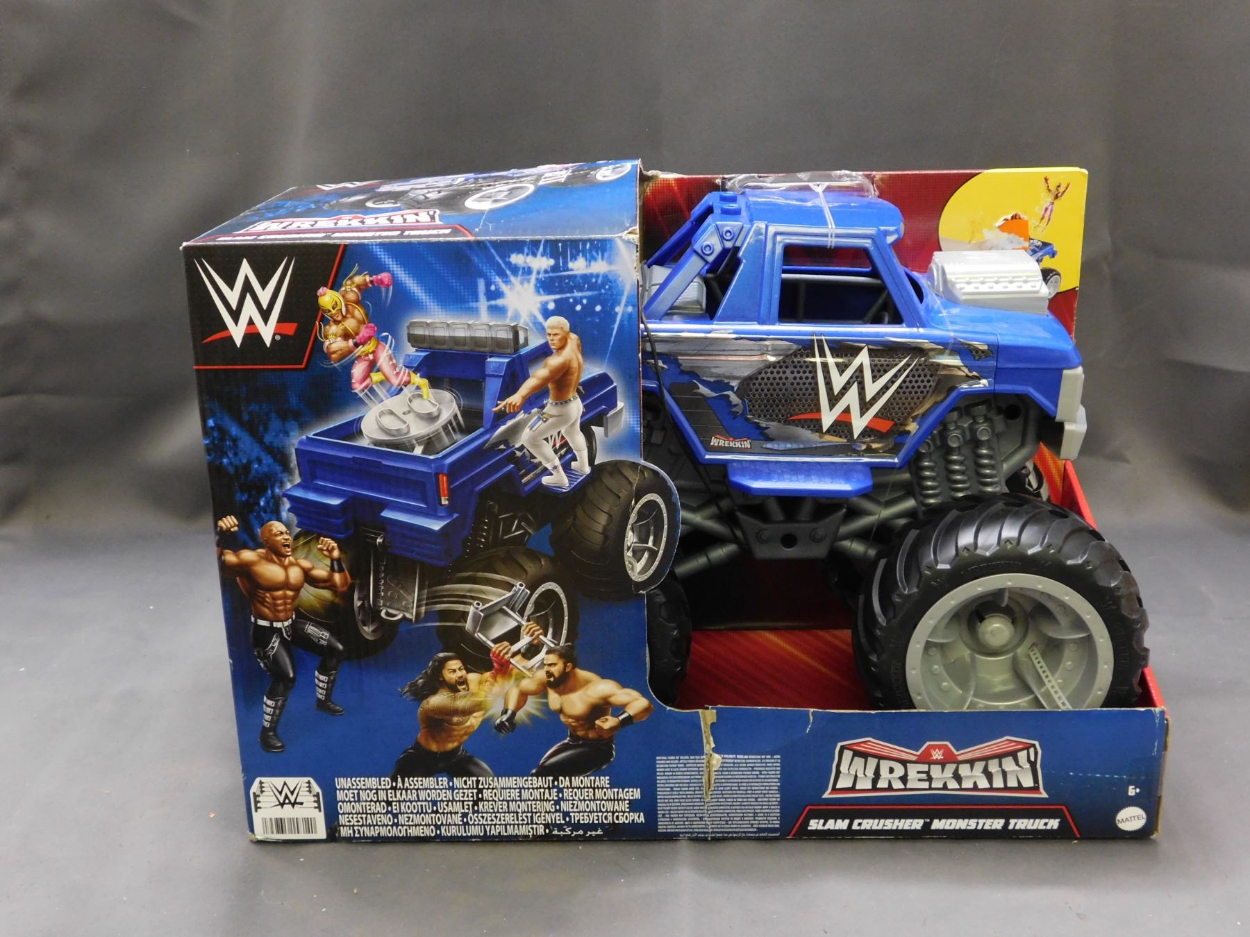 WWE WWF Wrekkin Slam Crusher Toy Truck Wrestling Toy new