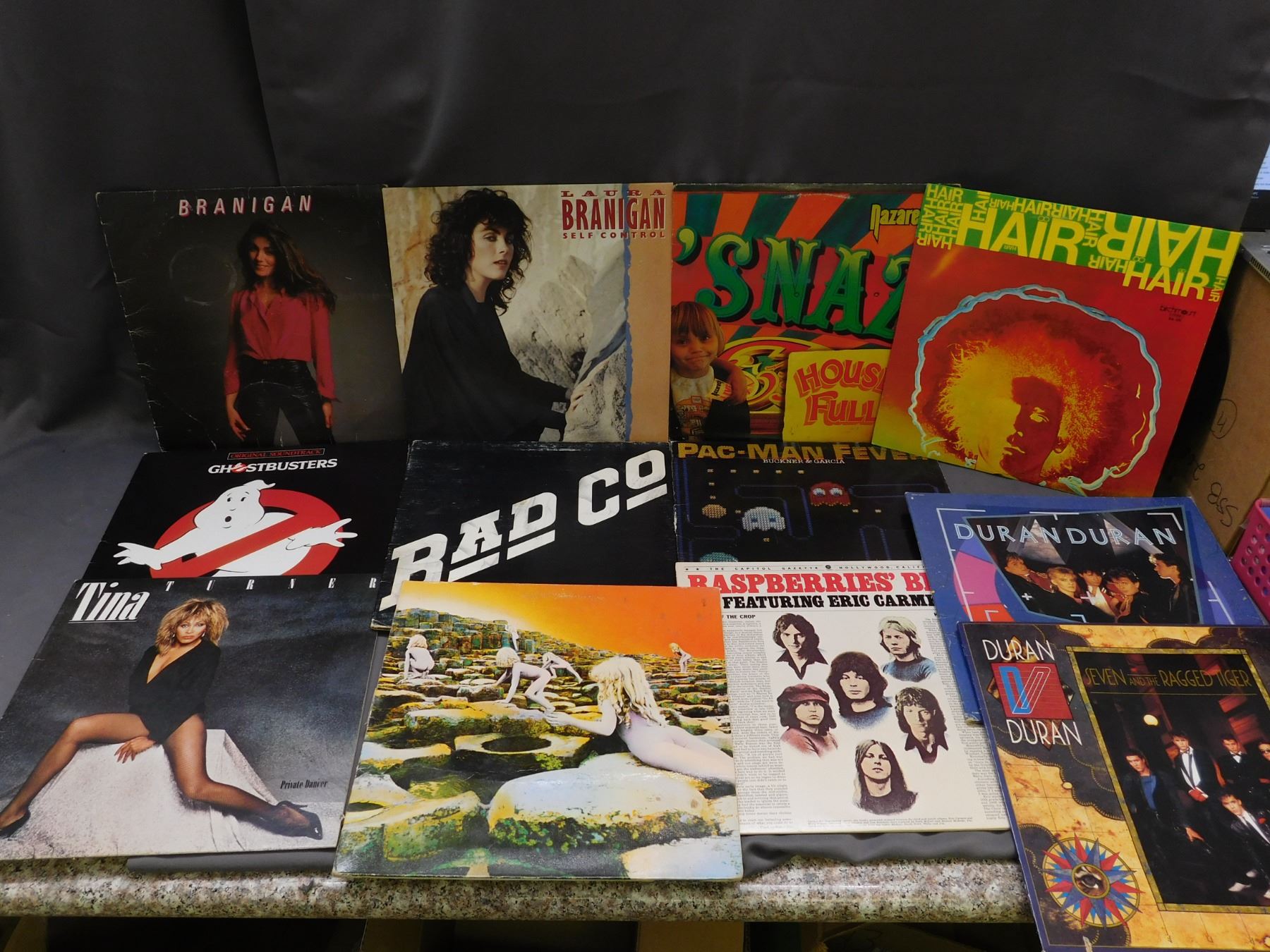 Lot of Vinyl Records LPs Duran Duran, Led Zeppelin, Laura Branigan, etc