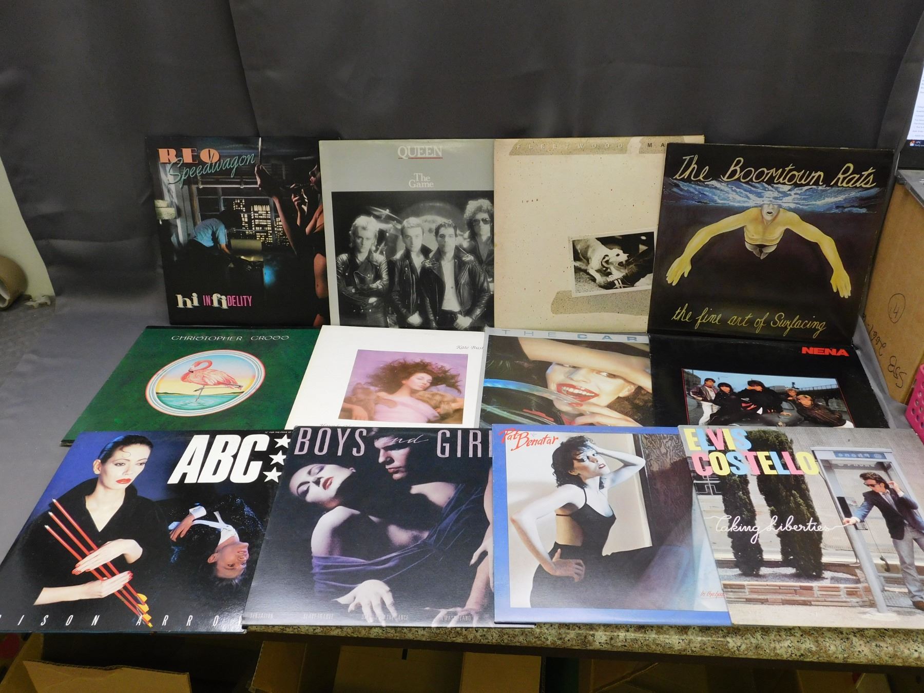 Lot of 12 Vinyl Records LPs Pat Benatar, Elvis Costelo, NENA, The ...