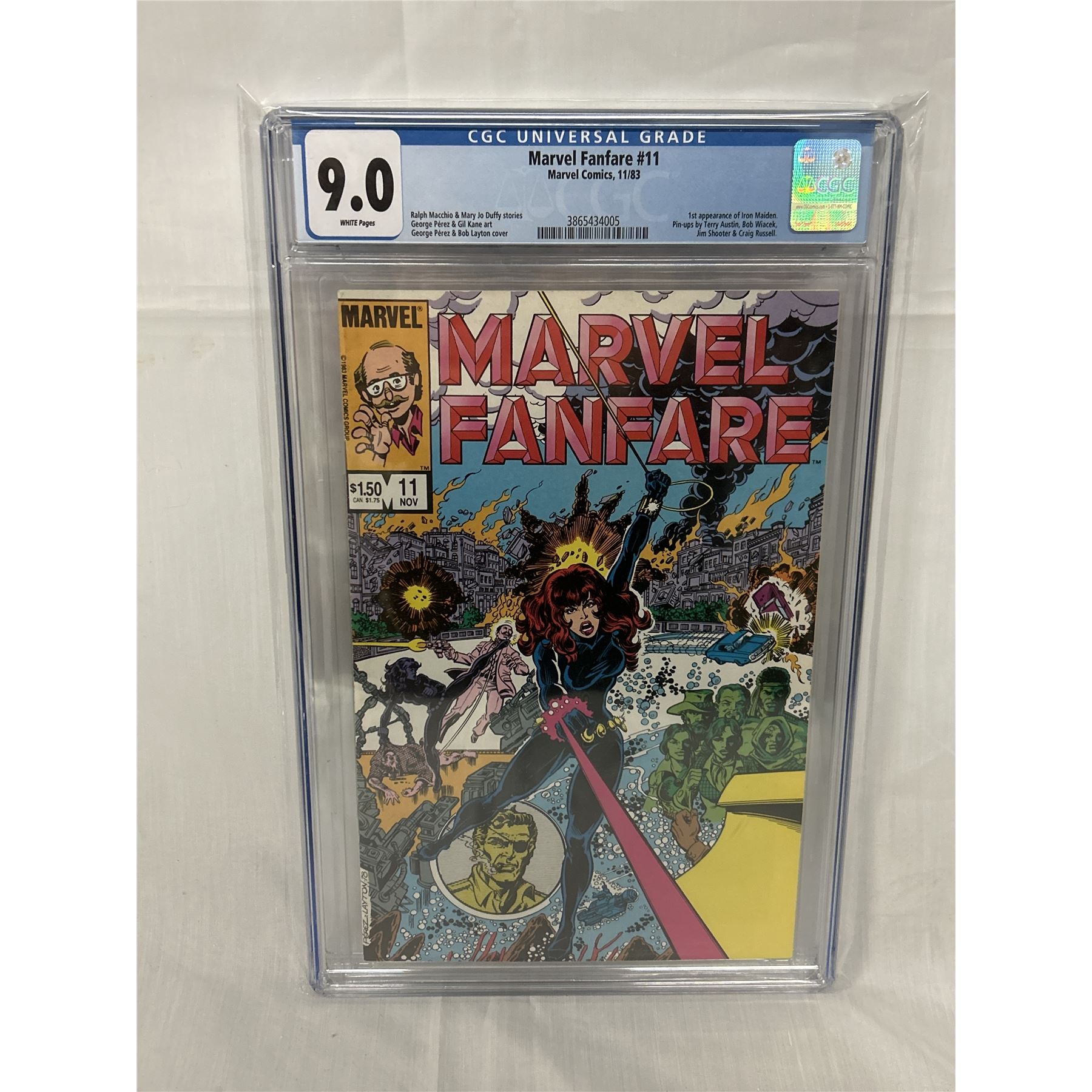 9.0 Marvel Fanfare #11 Marvel Comics 11/83 CGC Universal Grade