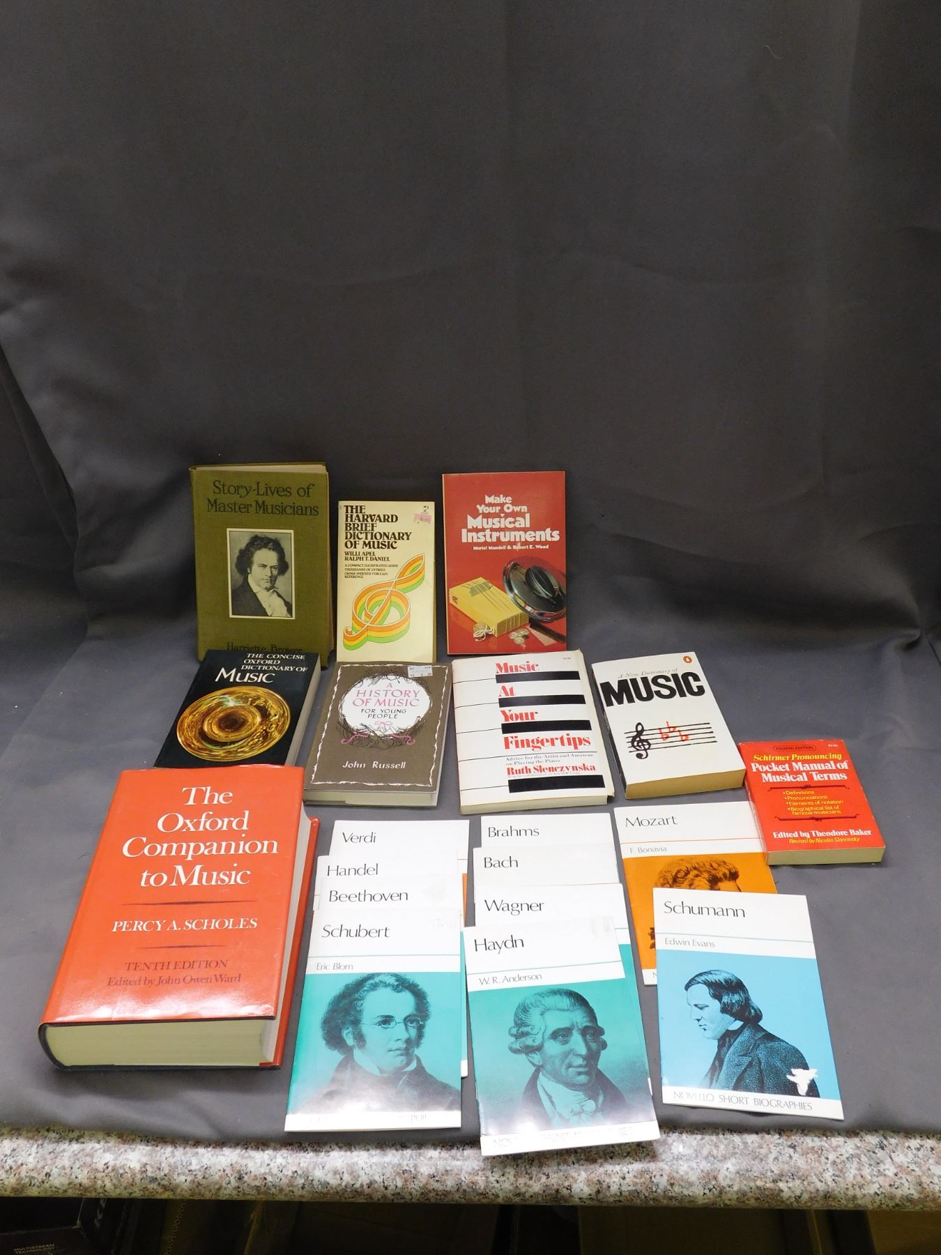 Lot of Music Related Books Novello Short Biographies, Pocket Manuals ...