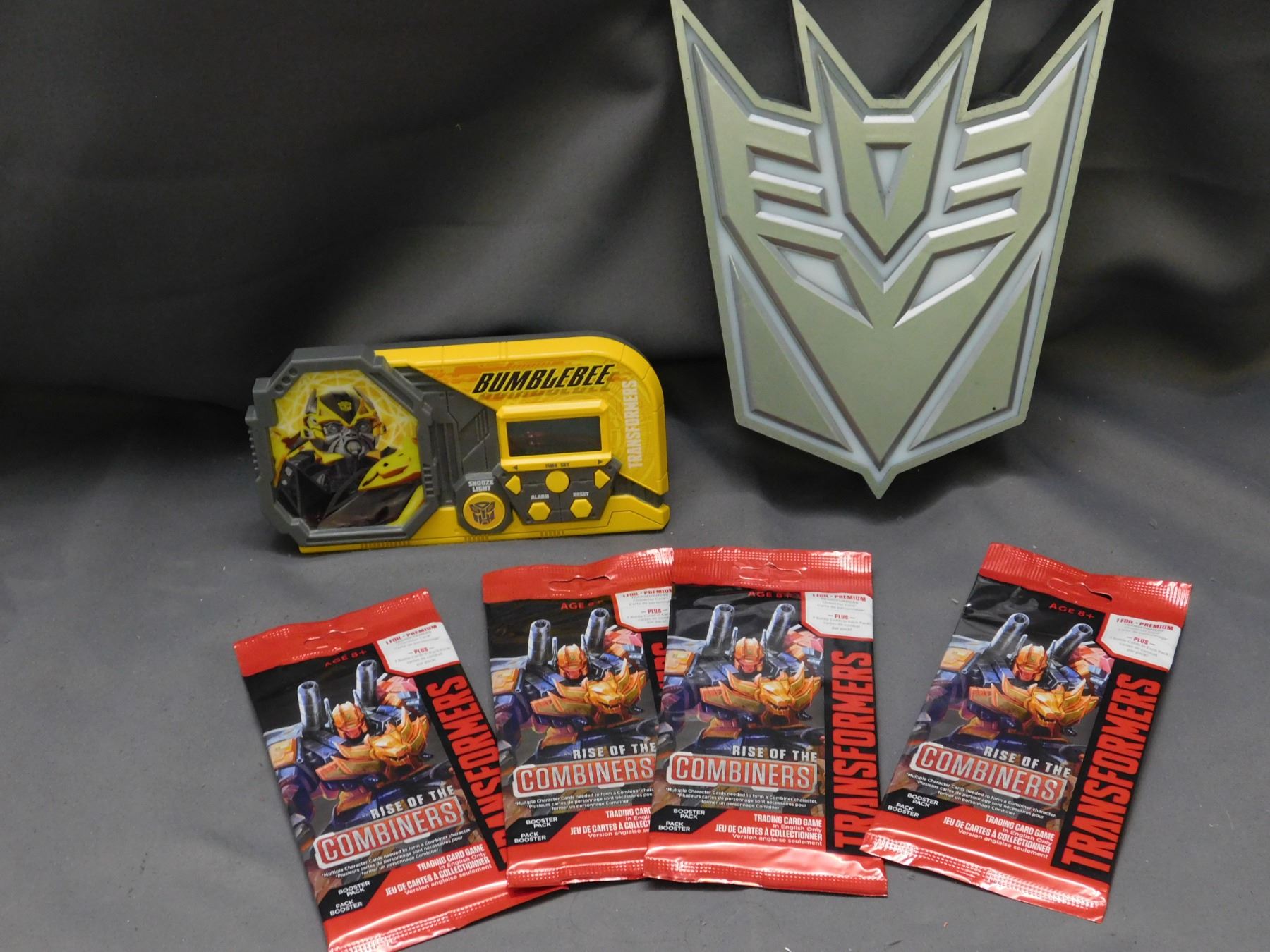 Transformers Hanging Light, Bumblebee Alarm Clock and x4 TF Combiners ...