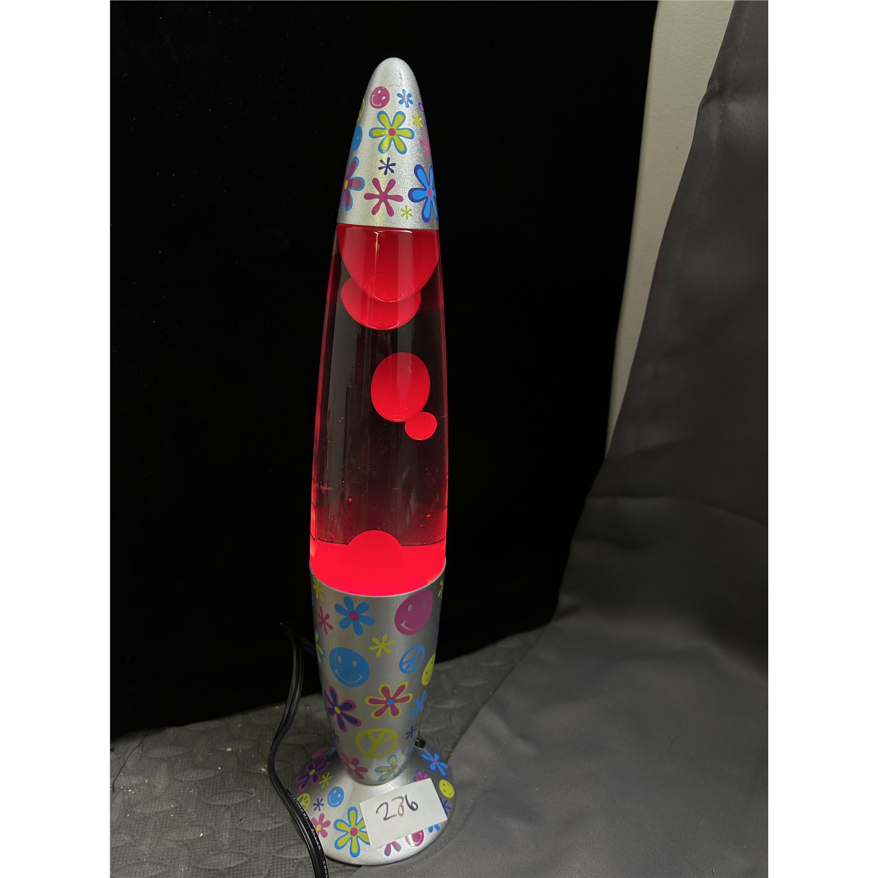 Lava Lamp Floral Hippie Pattern and Red Interior *works*