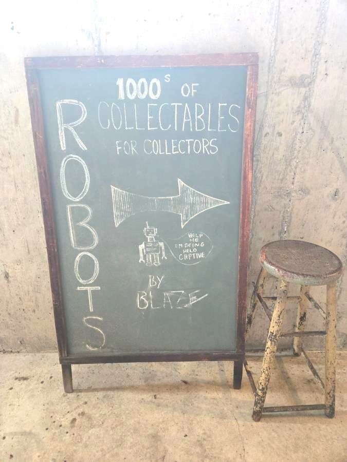 Vintage standing Chalkboard -C